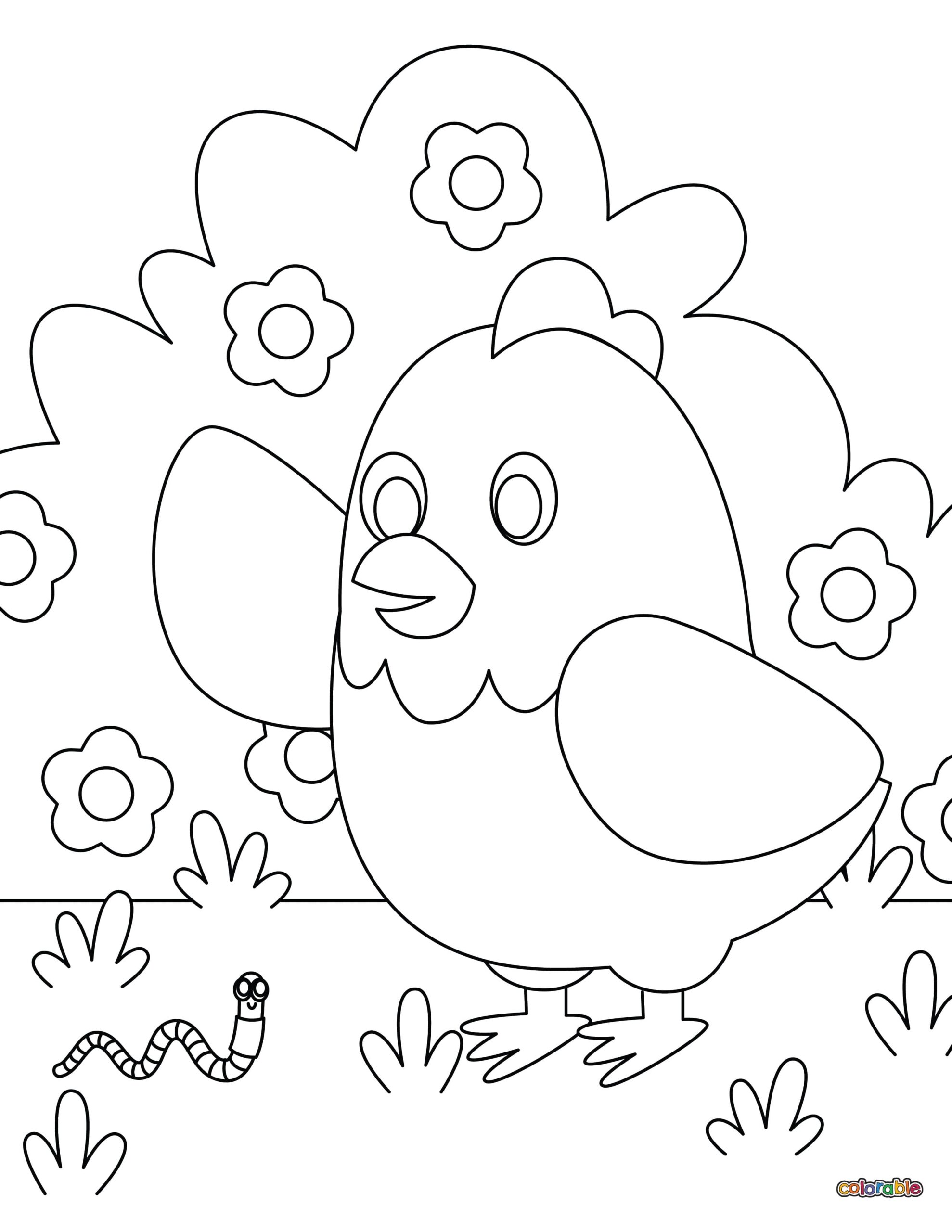 Chicken Coloring Pages - 26 Free Pages | Colorable