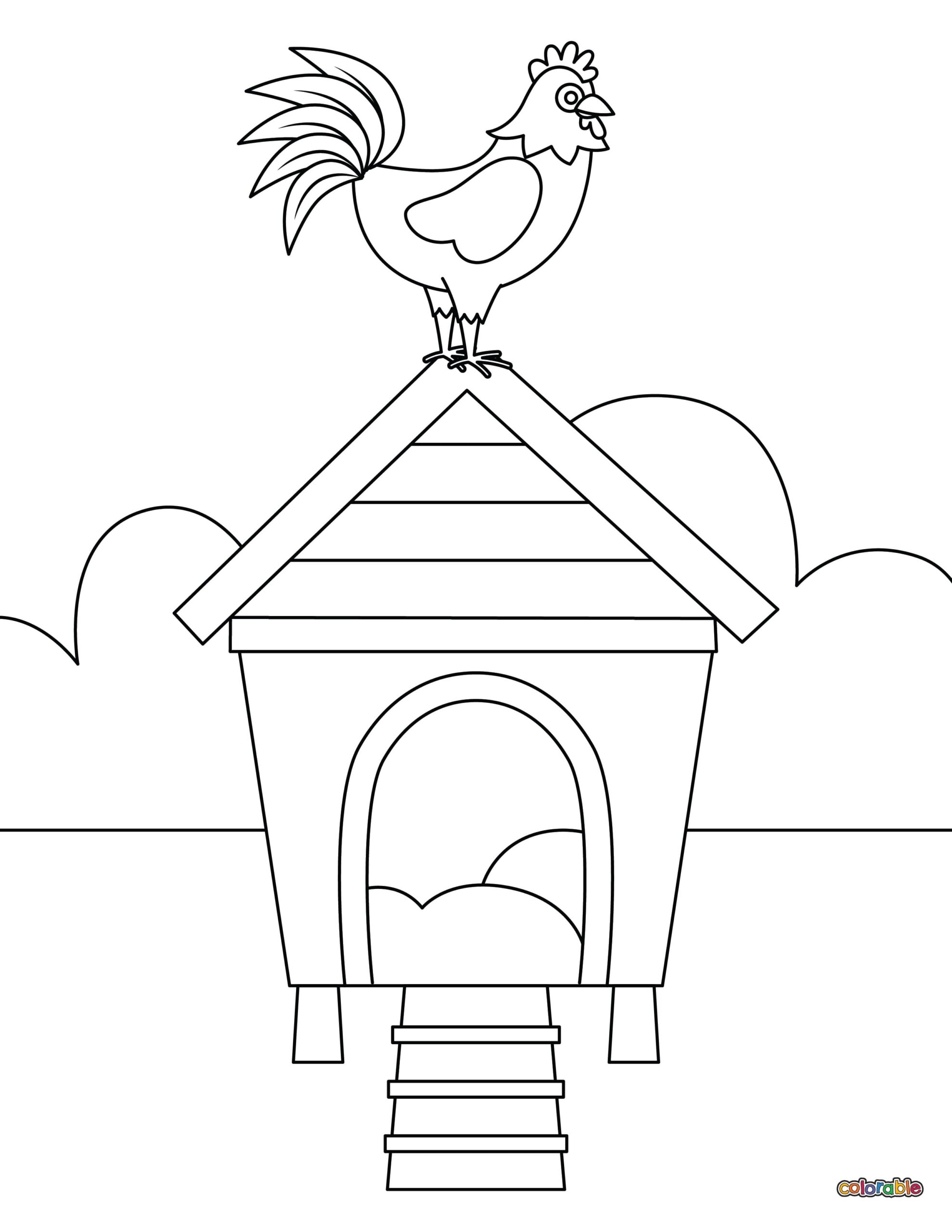Chicken Coloring Pages - 26 Free Pages | Colorable