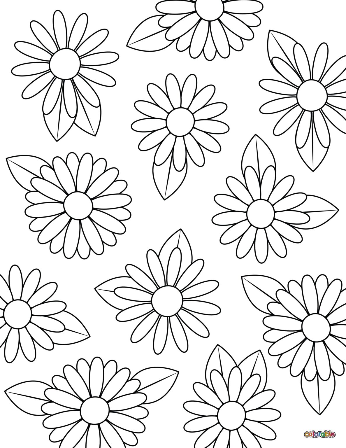 Daisy Coloring Pages - 30 Free Pages | Colorable