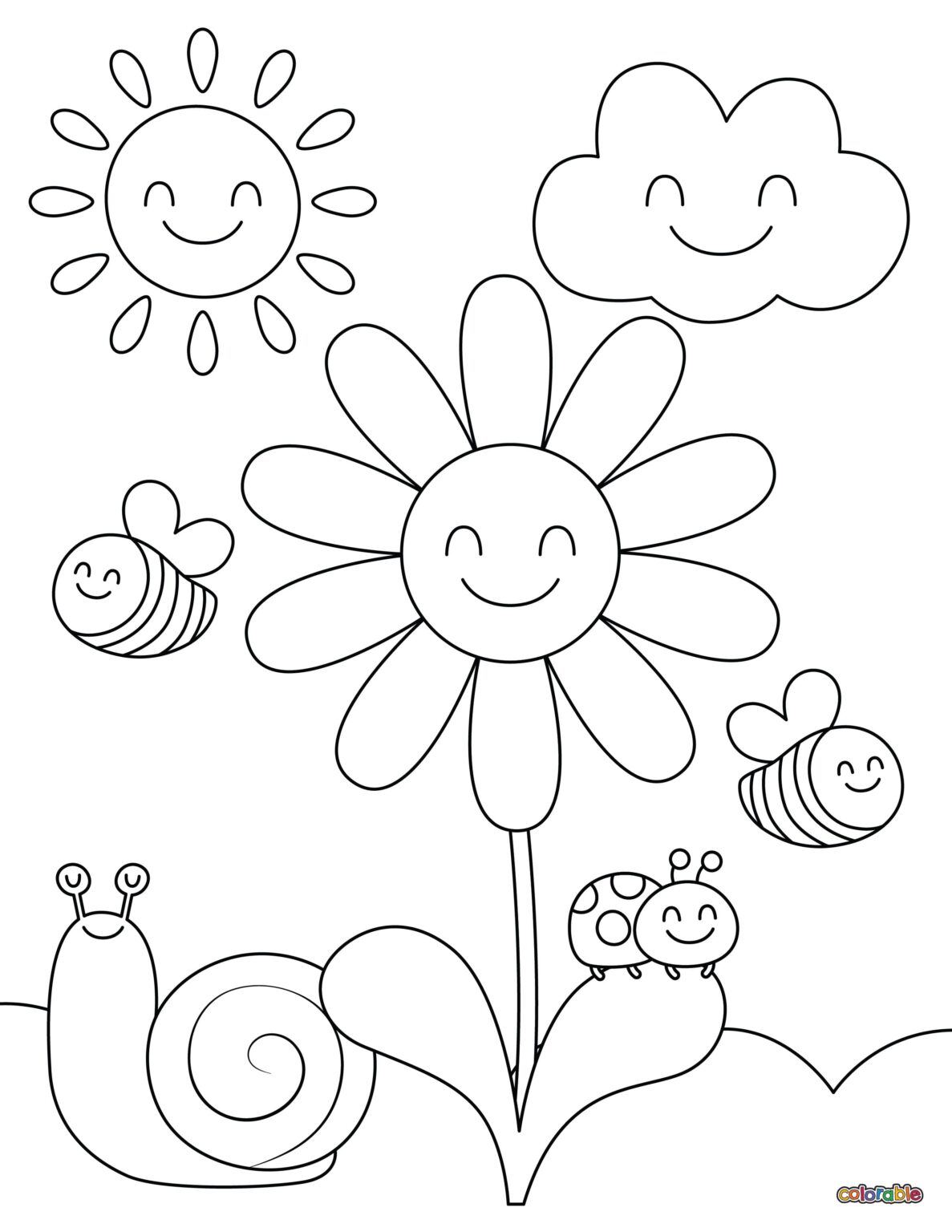 Daisy Coloring Pages - 30 Free Pages | Colorable