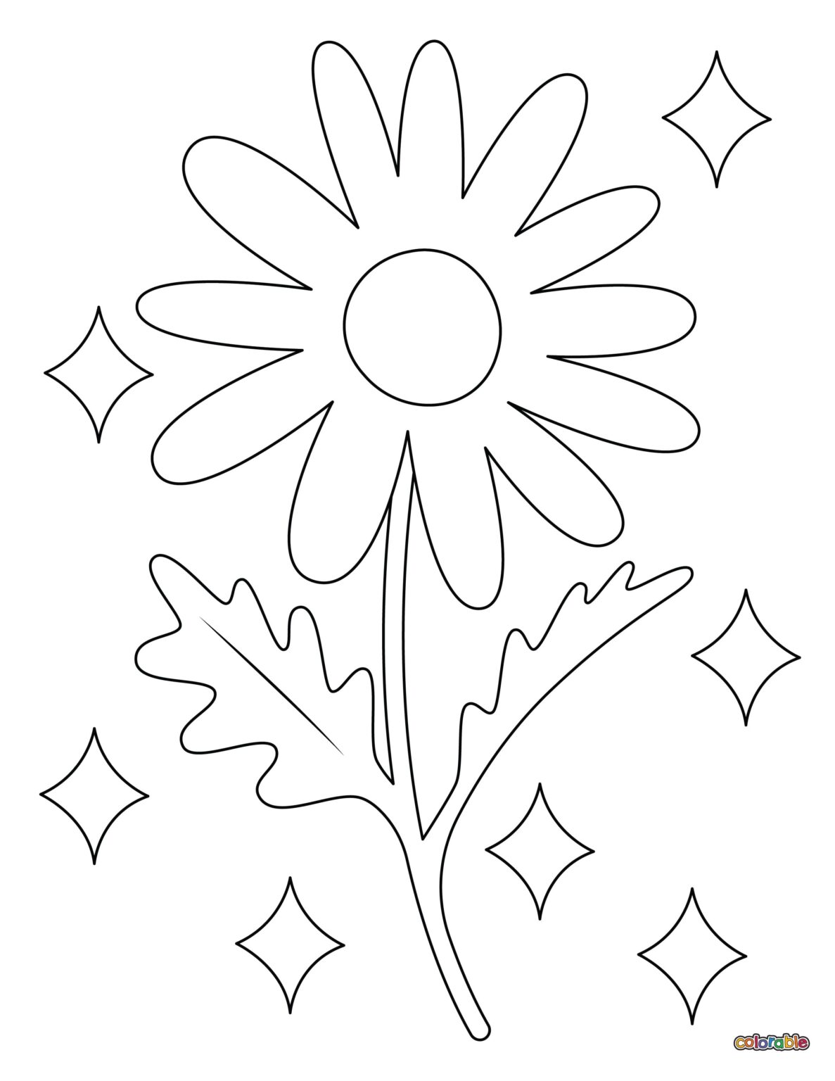 Daisy Coloring Pages - 30 Free Pages | Colorable