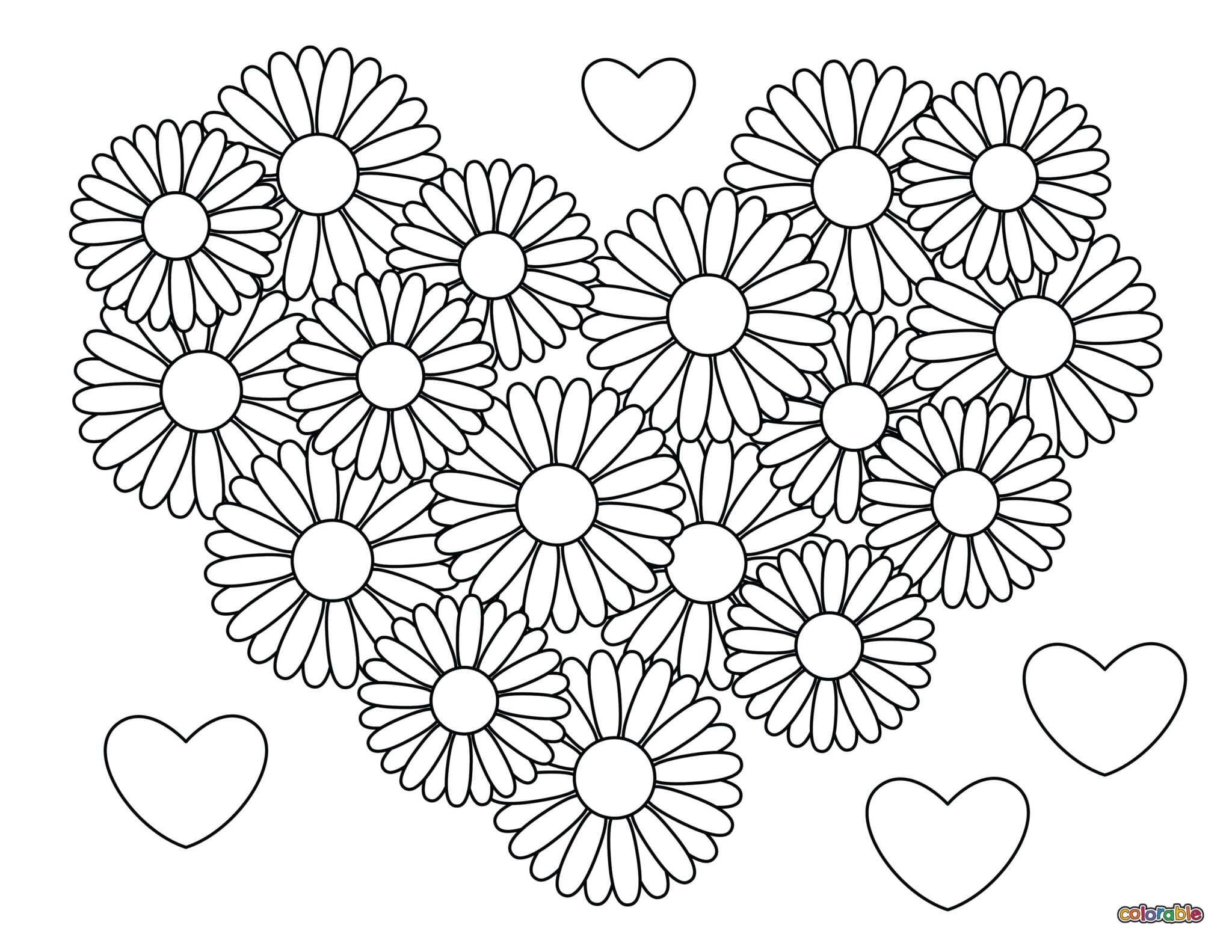 Daisy Coloring Pages - 30 Free Pages | Colorable