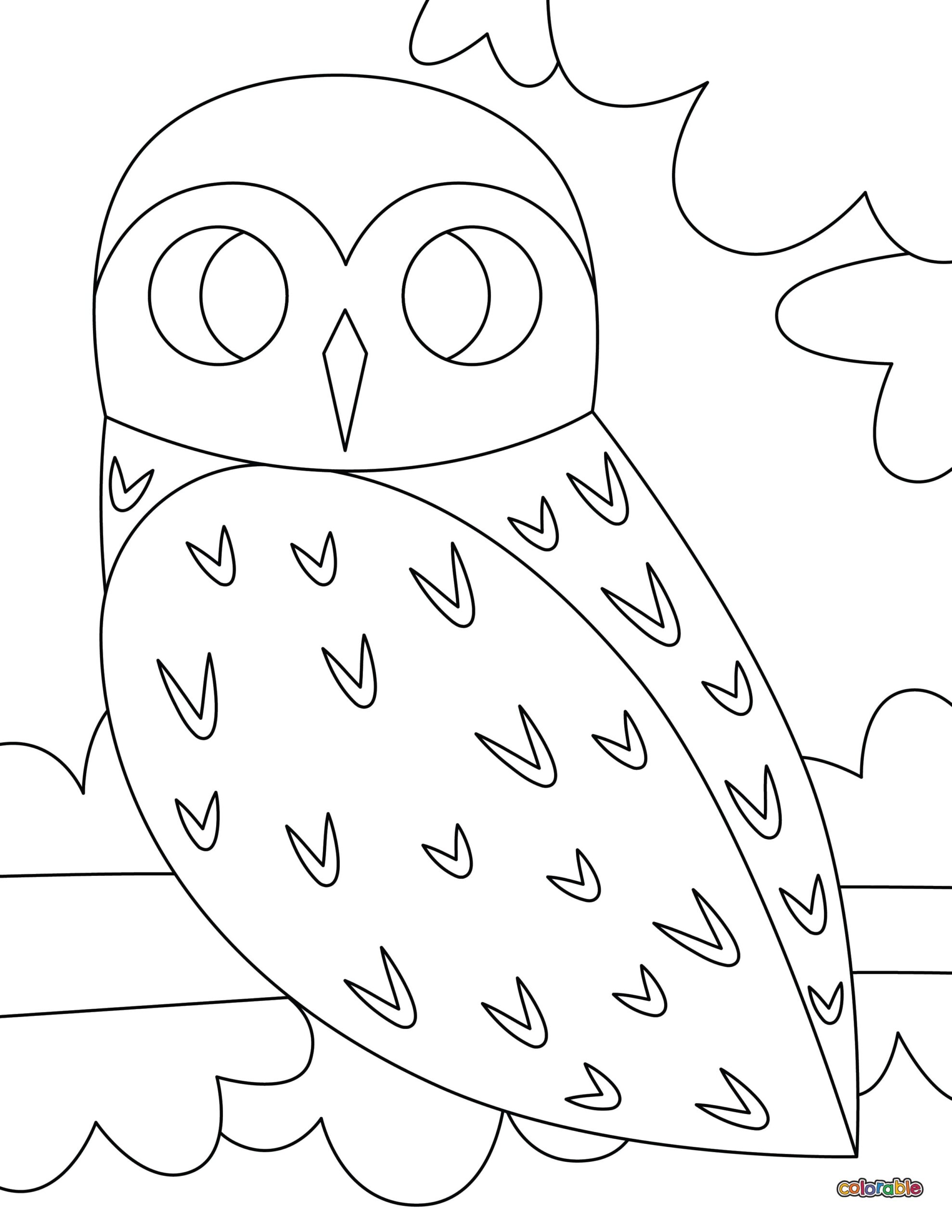 Owl Coloring Pages - 25 Free Pages | Colorable