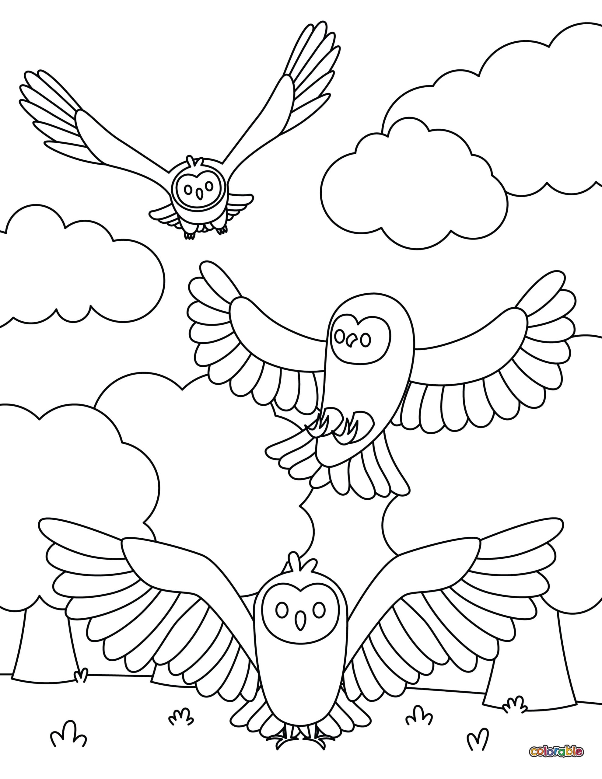 Owl Coloring Pages - 25 Free Pages | Colorable