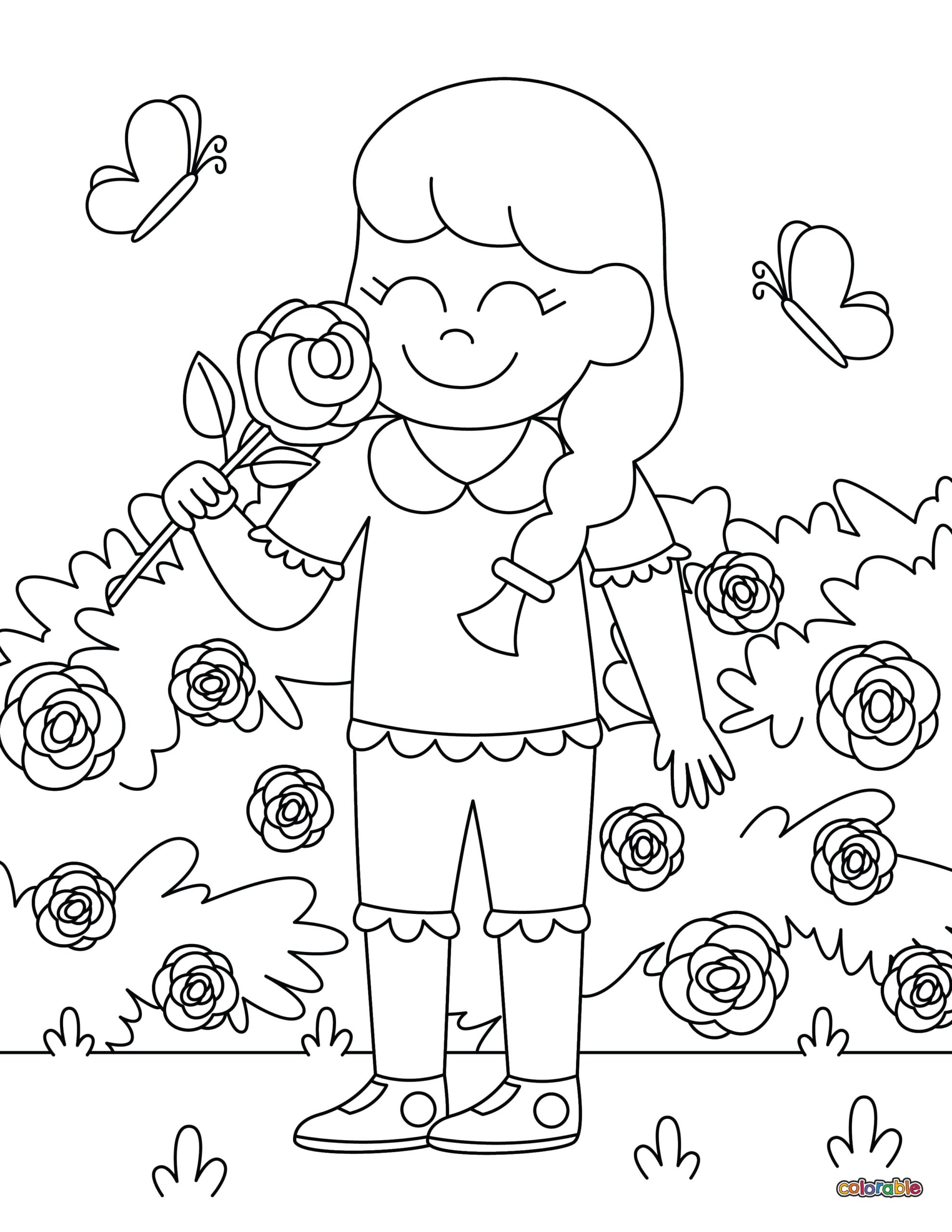 Rose Coloring Pages - 30 Free Pages | Colorable
