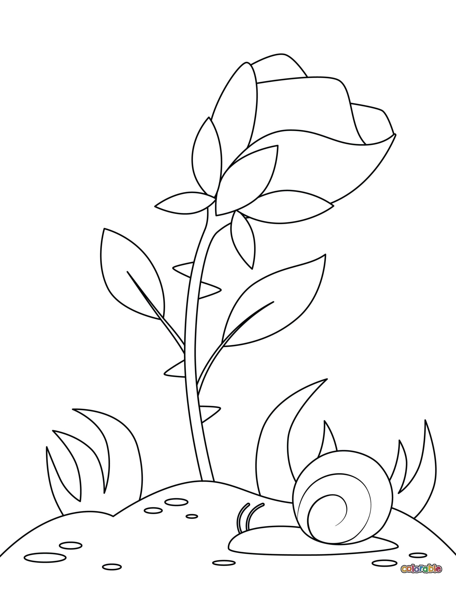 Rose Coloring Pages - 30 Free Pages | Colorable