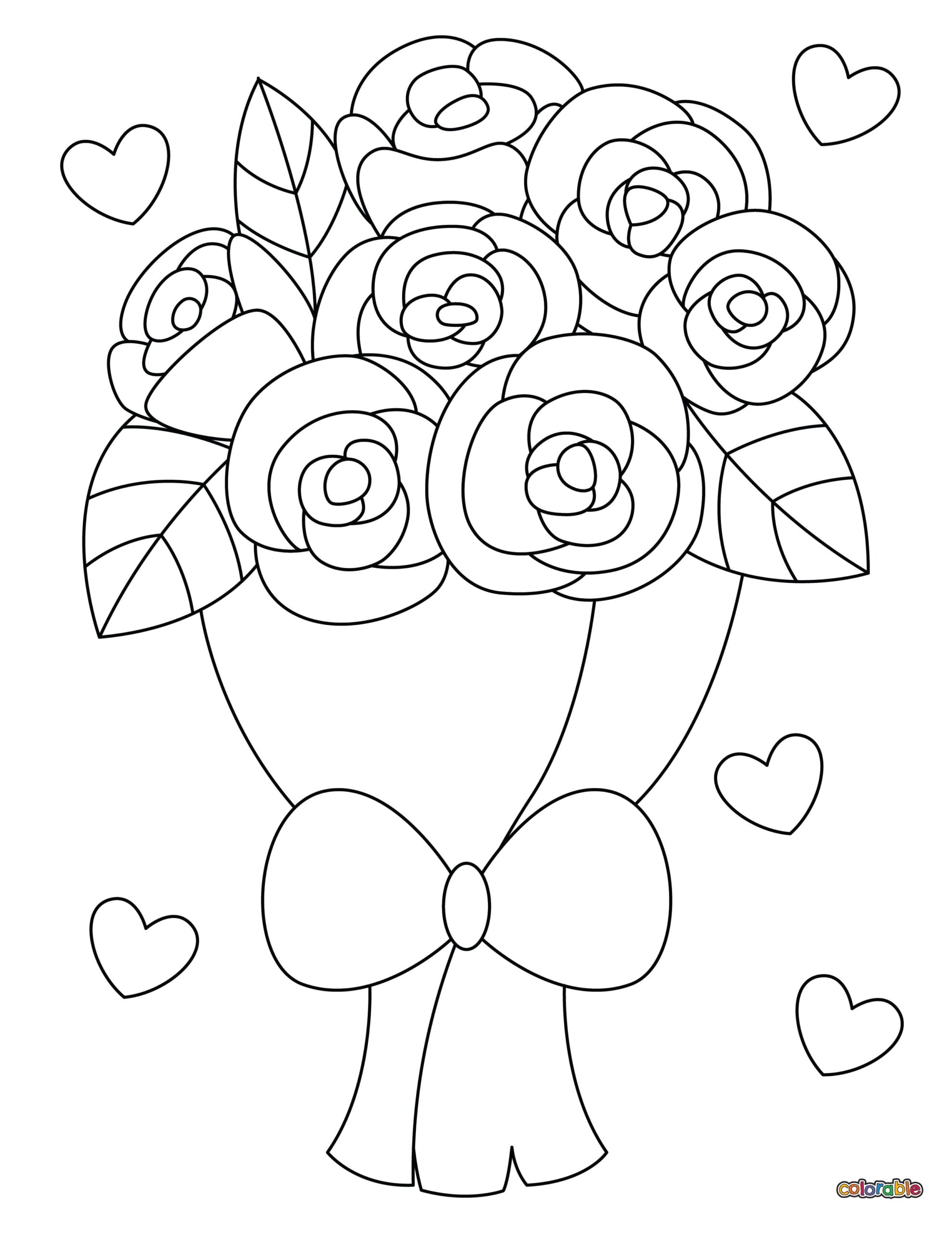Rose Coloring Pages - 30 Free Pages | Colorable