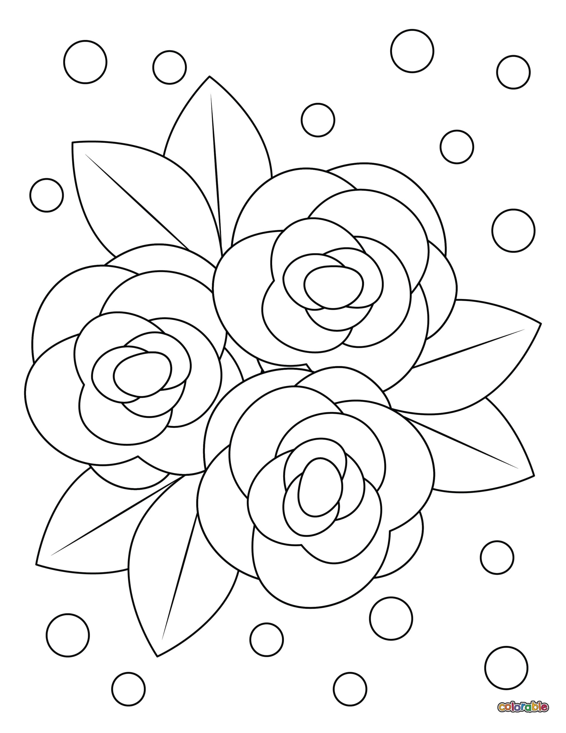 Rose Coloring Pages - 30 Free Pages | Colorable