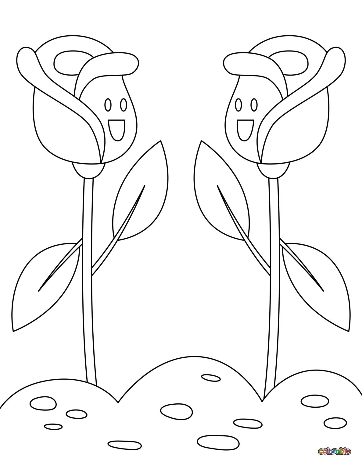 Rose Coloring Pages - 30 Free Pages | Colorable