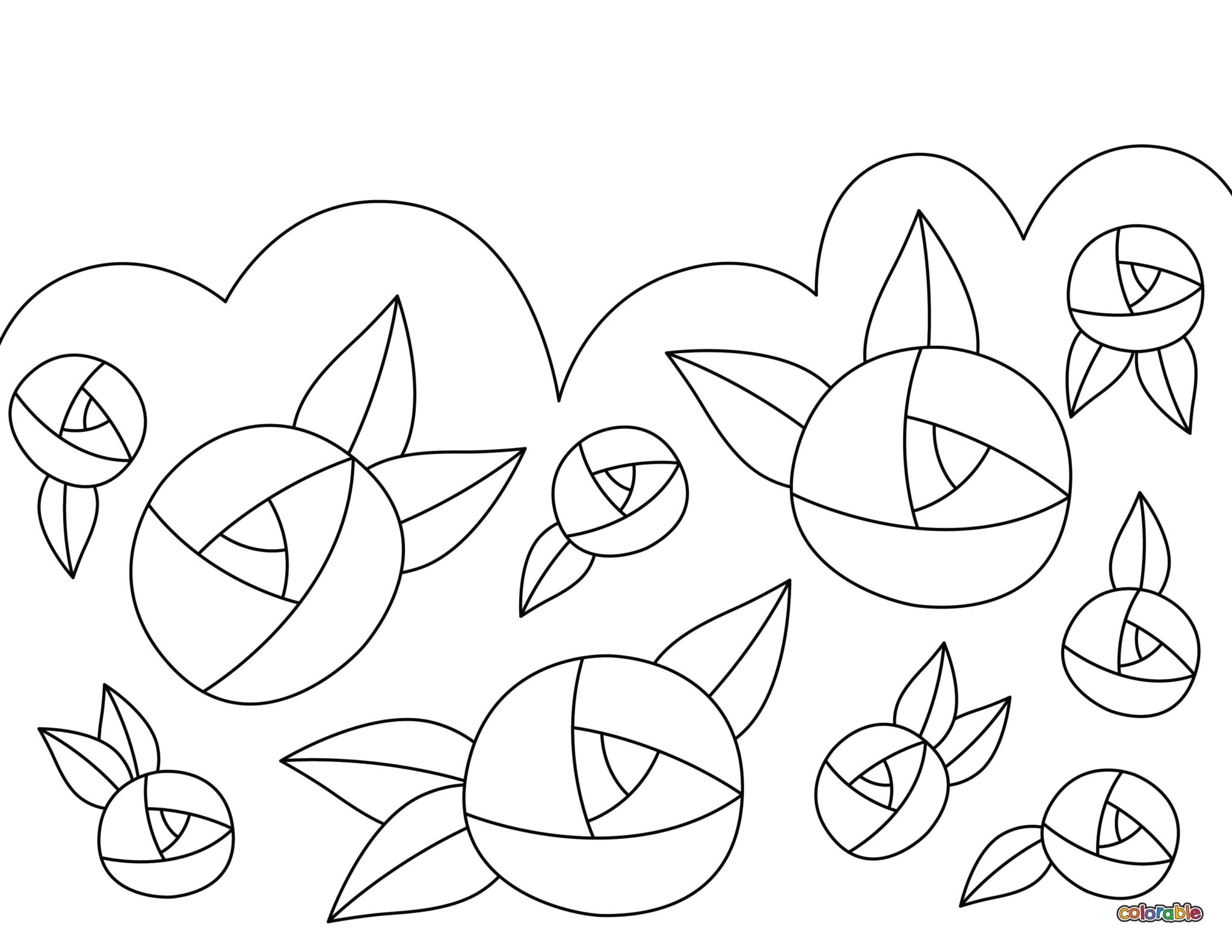 Rose Coloring Pages - 30 Free Pages | Colorable