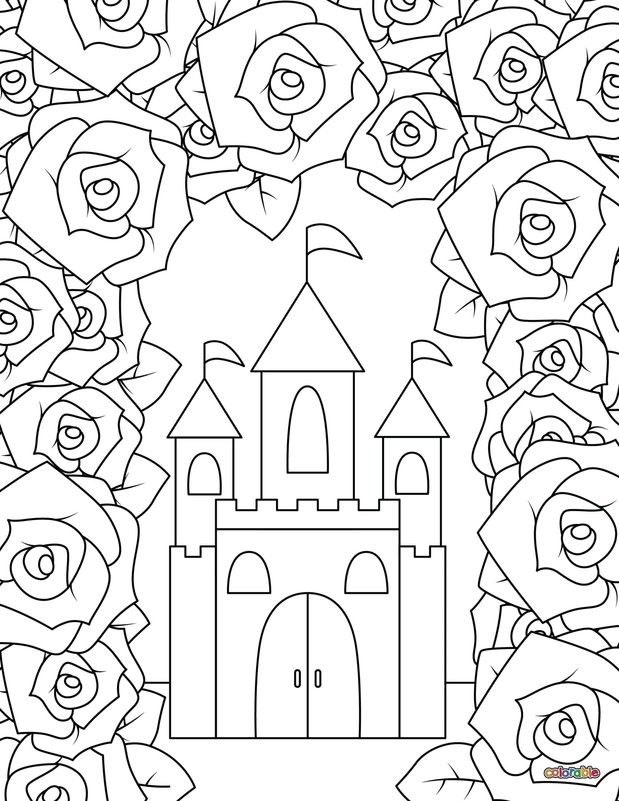 Rose Coloring Pages - 30 Free Pages | Colorable