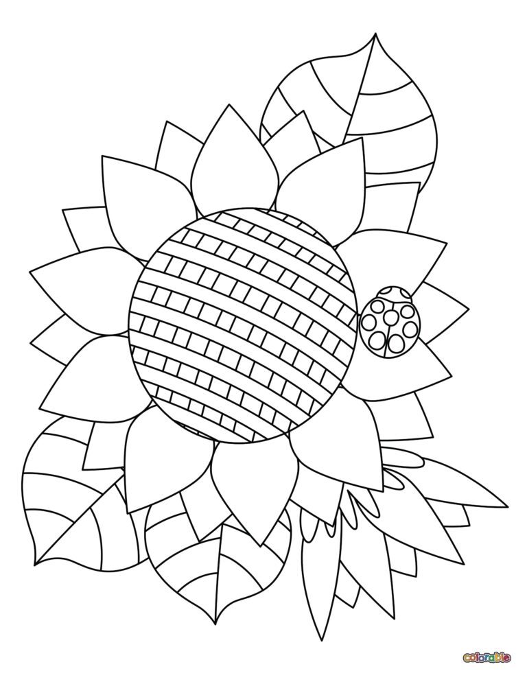 Sunflower Coloring Pages - 35 Free Pages | Colorable