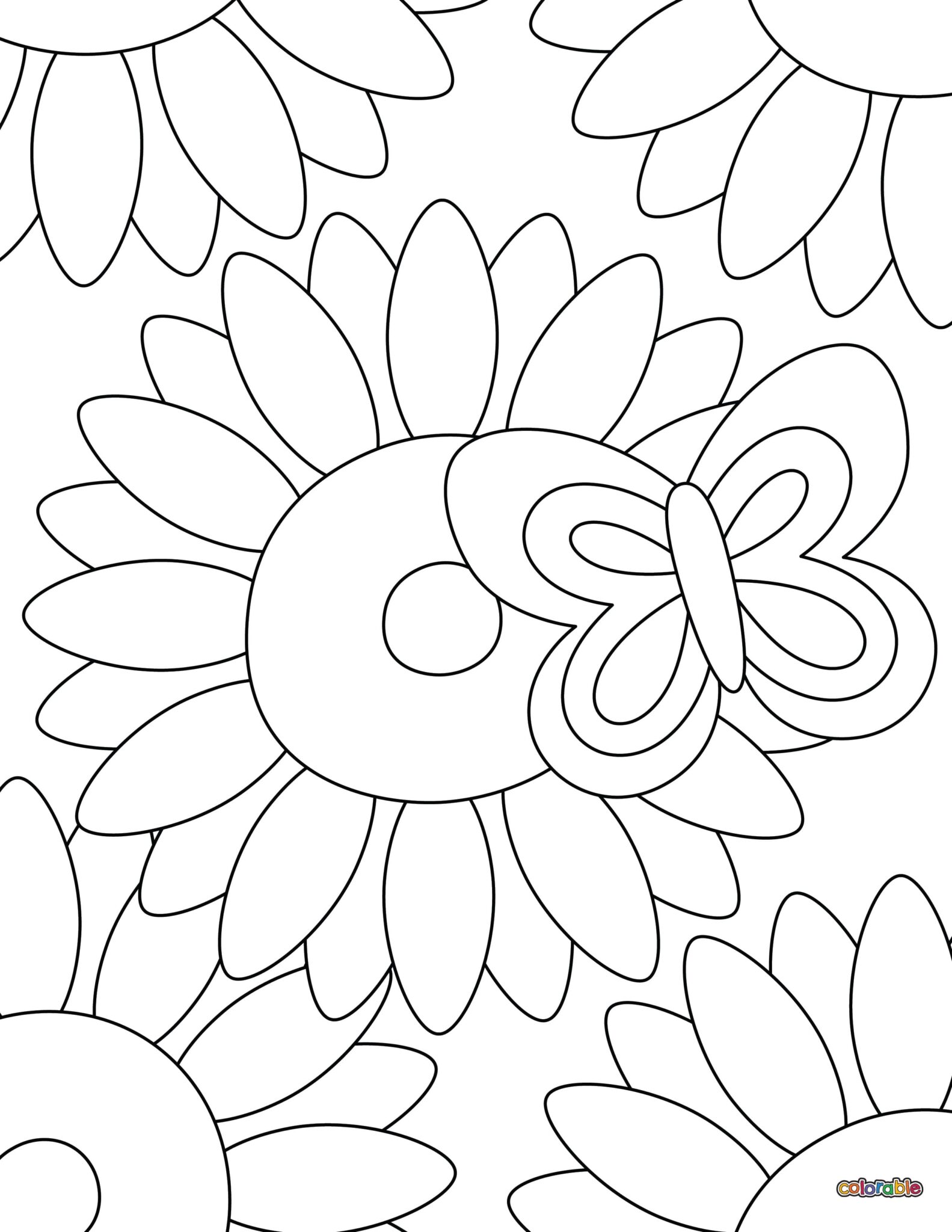 Sunflower Coloring Pages - 35 Free Pages | Colorable