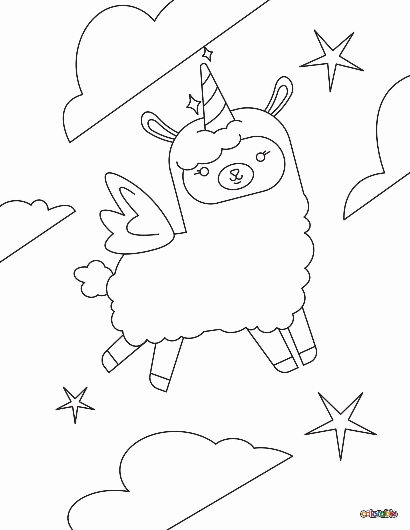 Alpaca Coloring Pages - 17 FREE Pages | Colorable
