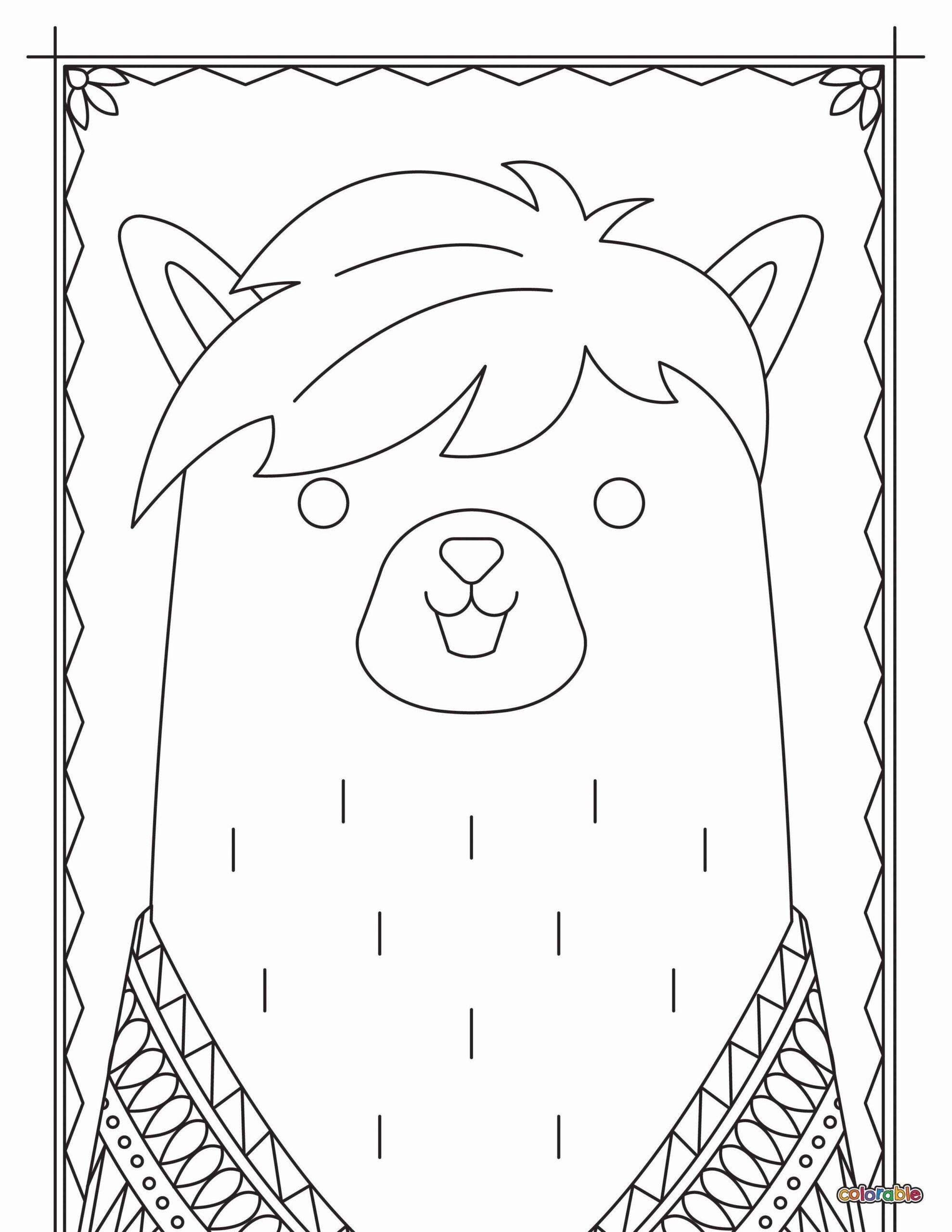 Alpaca Coloring Pages - 17 FREE Pages | Colorable