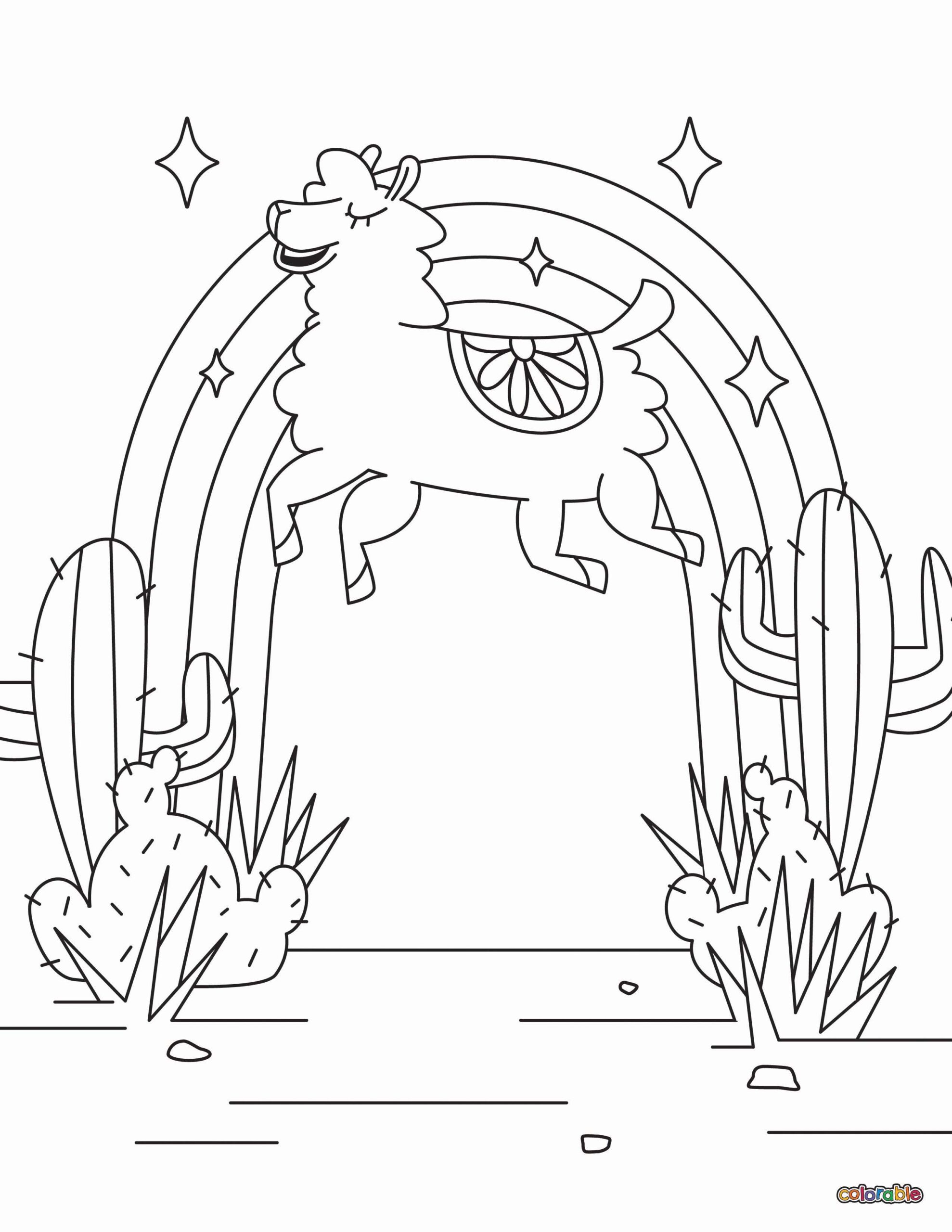 Alpaca Coloring Pages - 17 FREE Pages | Colorable