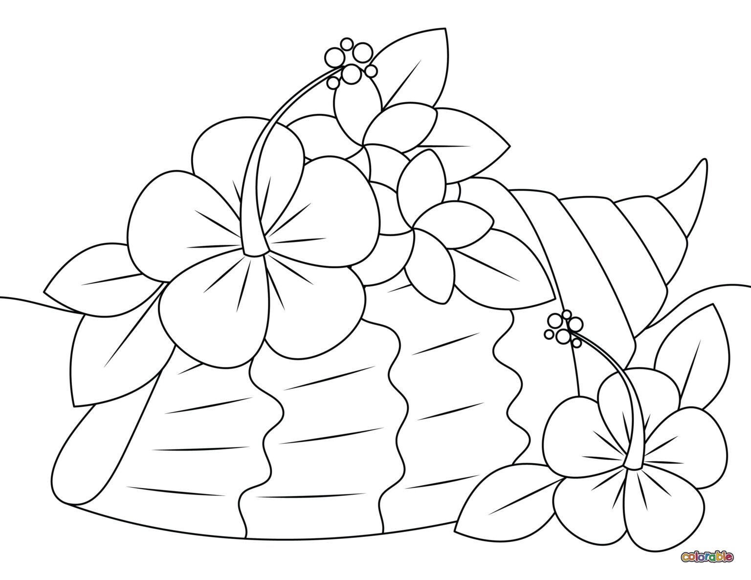 Seashell Coloring Pages - 25 Free Pages | Colorable