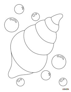 Seashell Coloring Pages - 25 Free Pages | Colorable