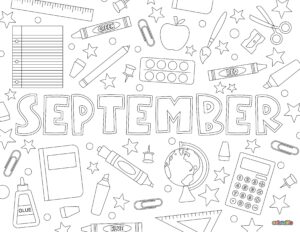 September Coloring Pages - 40 FREE Pages | Colorable
