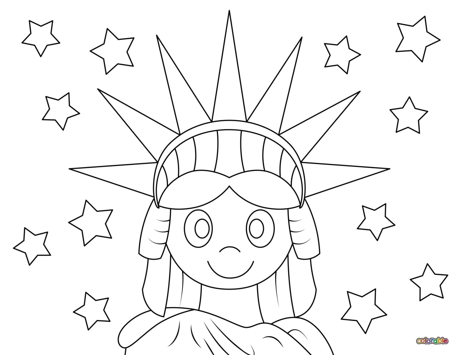 Statue of Liberty Coloring Pages - 15 Pages | Colorable