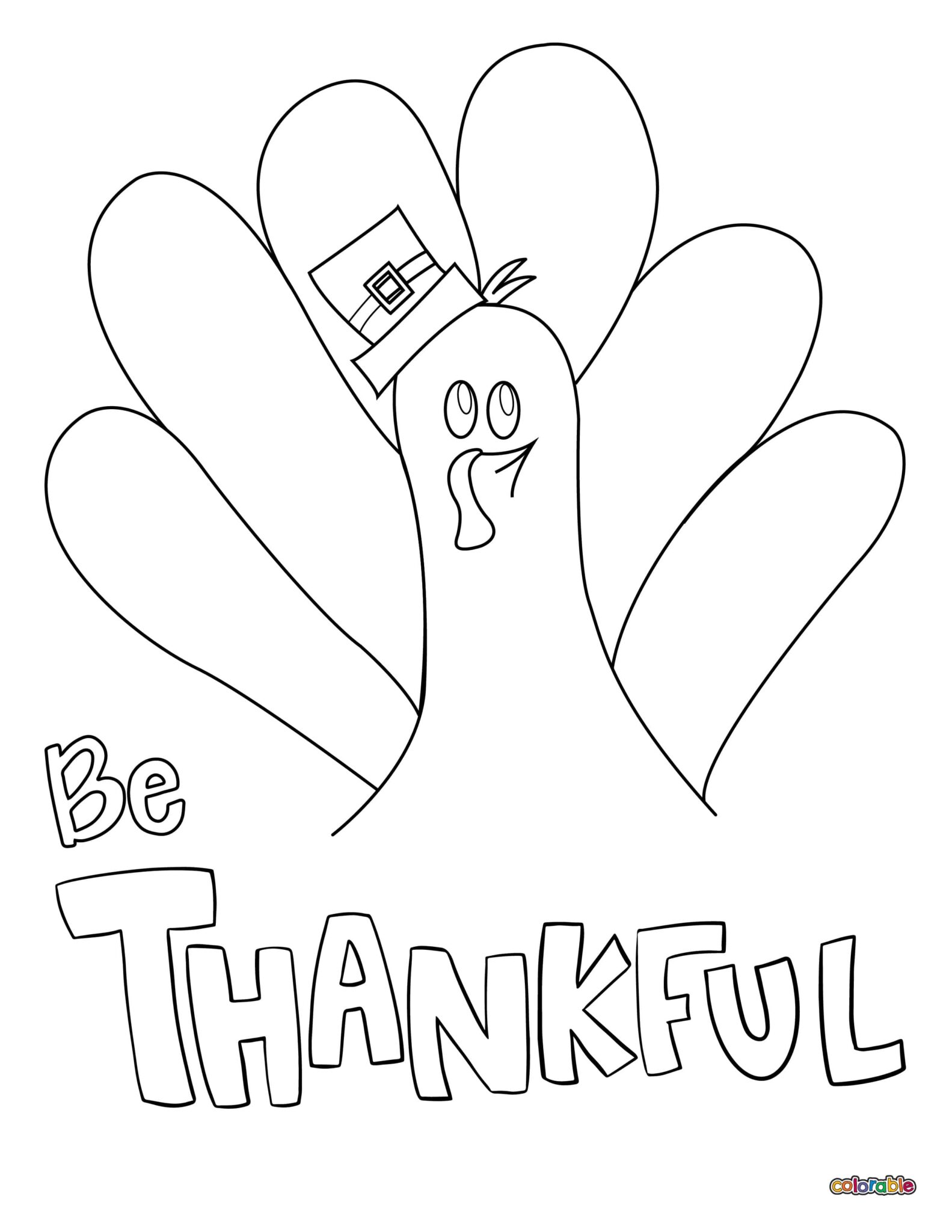Be Thankful Coloring Pages - 30 Free Pages | Colorable
