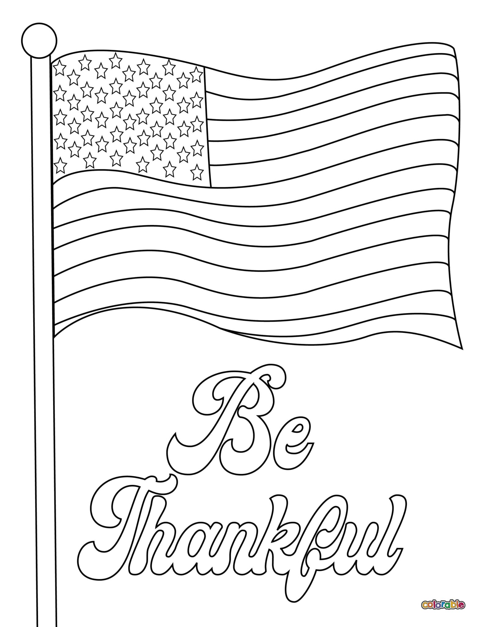 Be Thankful Coloring Pages - 30 Free Pages | Colorable