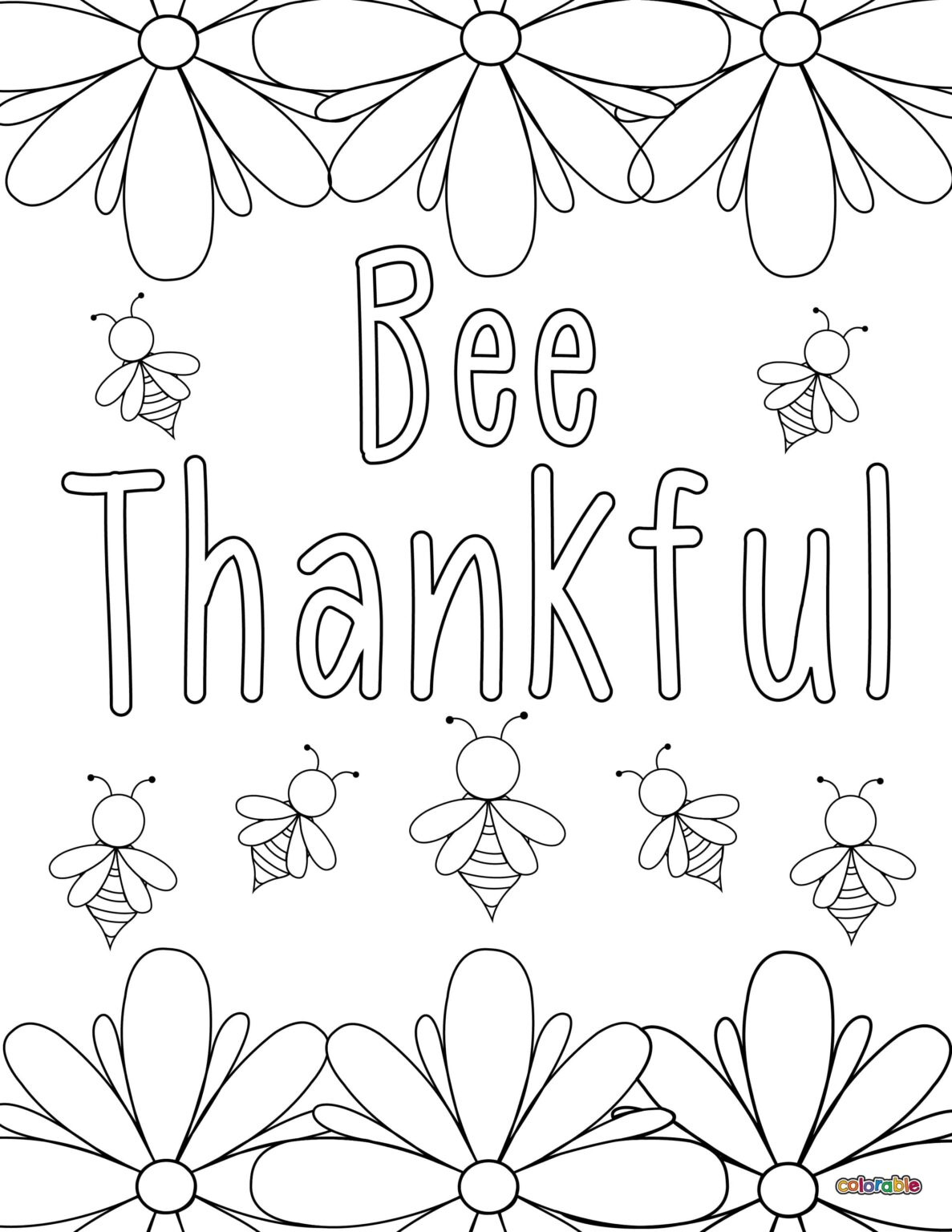 Be Thankful Coloring Pages - 30 Free Pages | Colorable