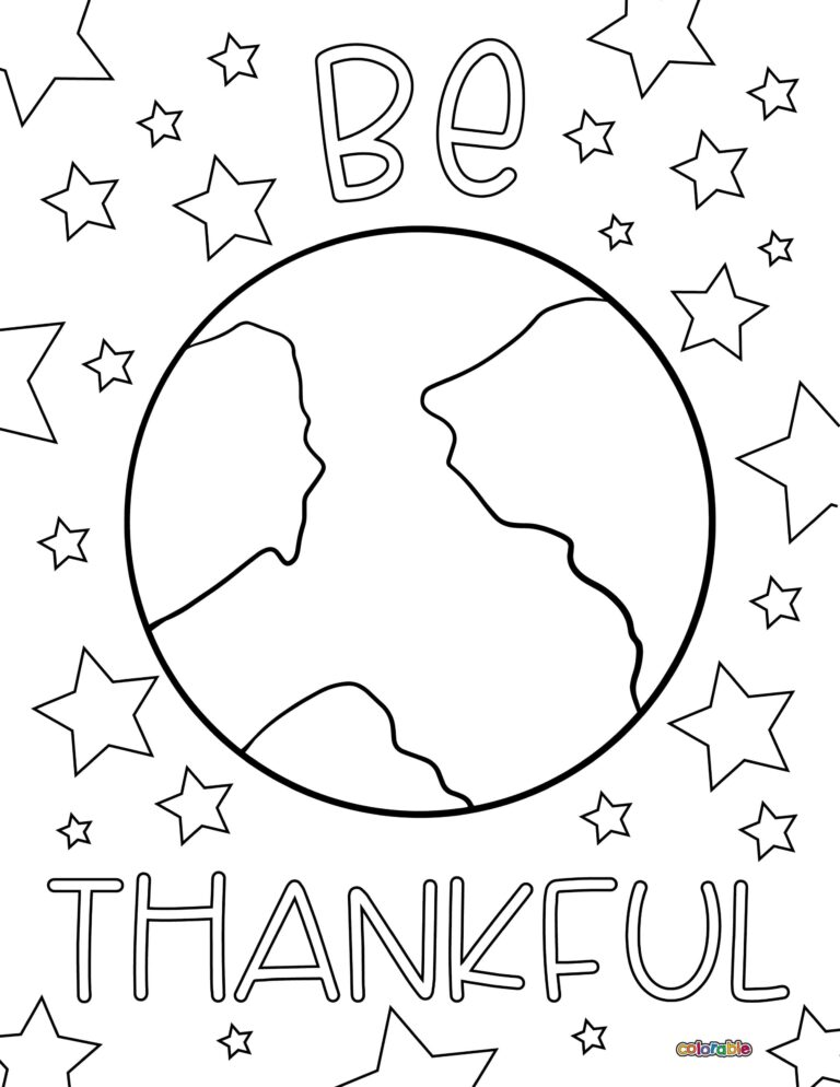 Be Thankful Coloring Pages - 30 Free Pages | Colorable