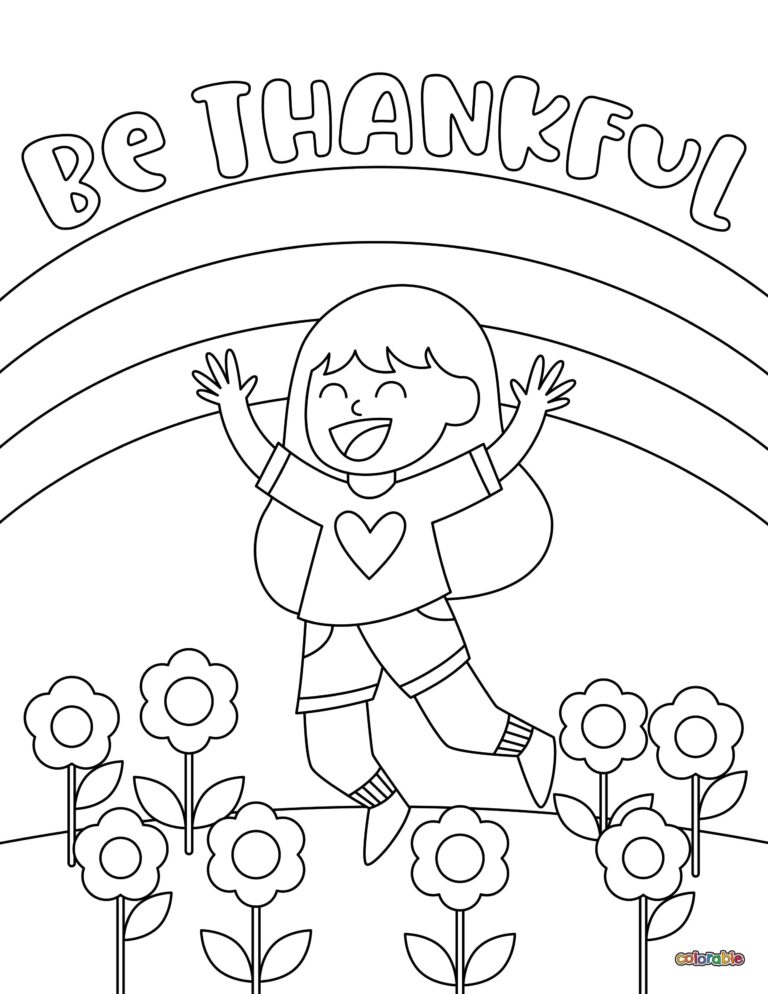 Be Thankful Coloring Pages - 30 Free Pages | Colorable