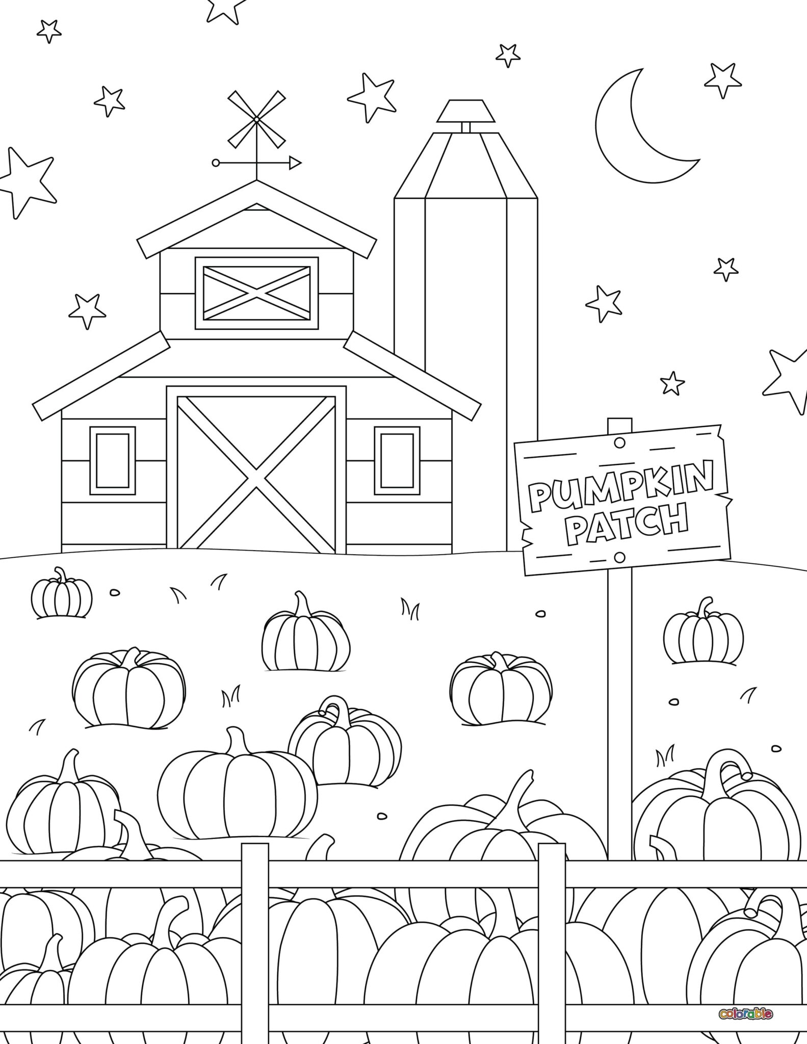 Fall Coloring Pages - 50 Free Pages | Colorable