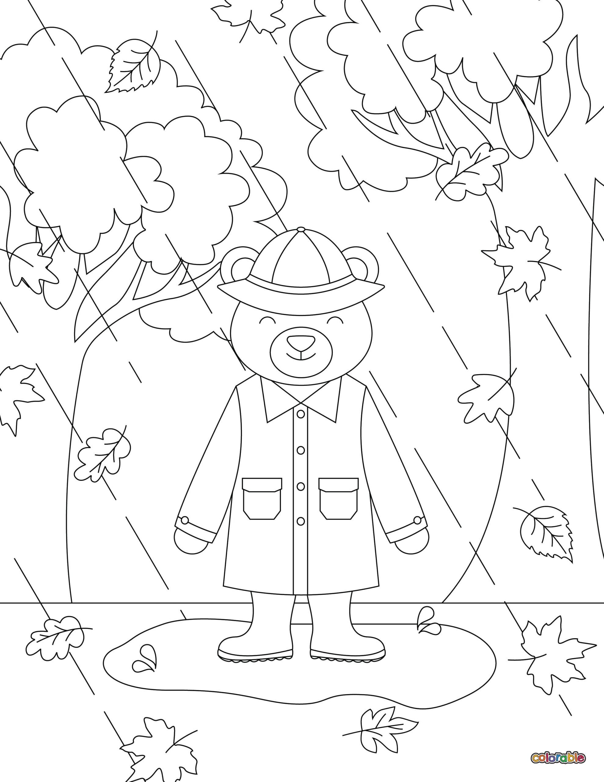 Fall Coloring Pages - 50 Free Pages | Colorable