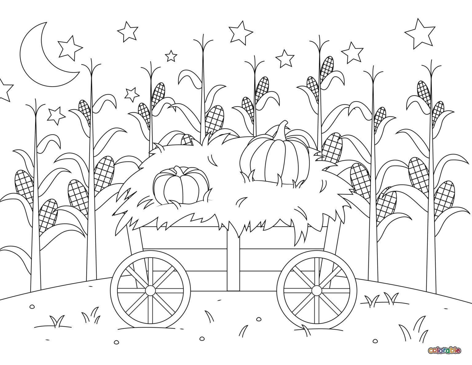 Fall Coloring Pages - 50 Free Pages | Colorable