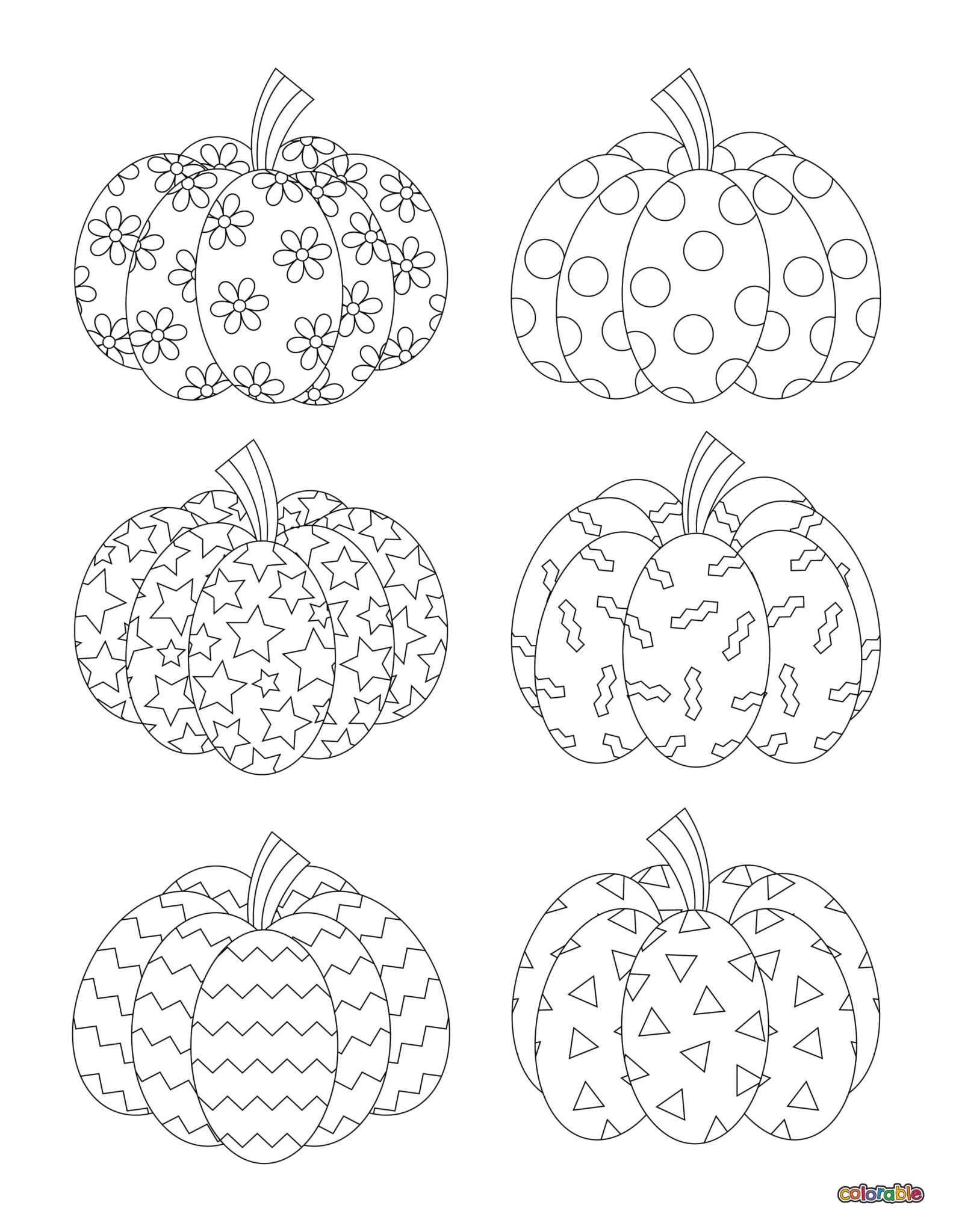 Fall Coloring Pages - 50 Free Pages | Colorable