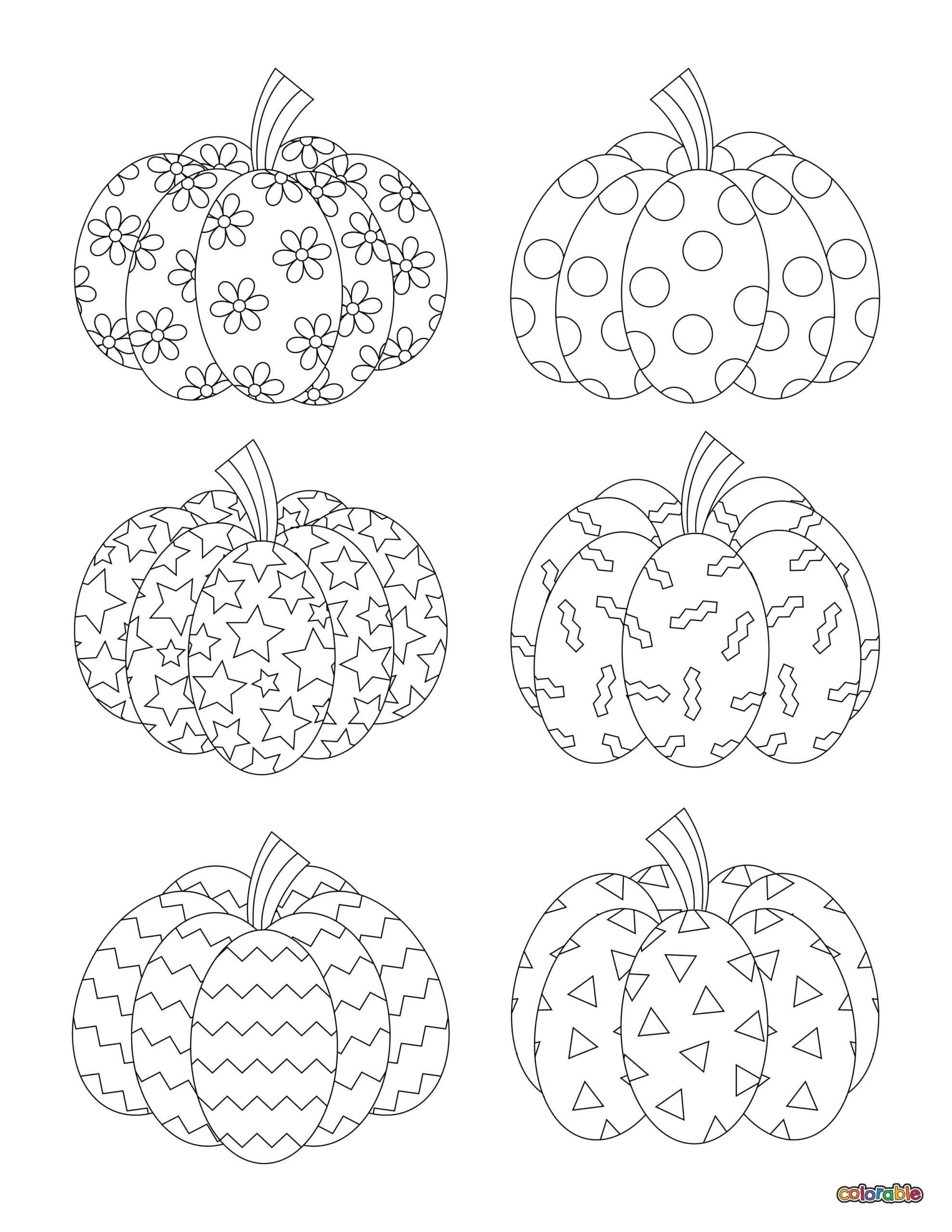 Fall Coloring Pages - 50 Free Pages | Colorable