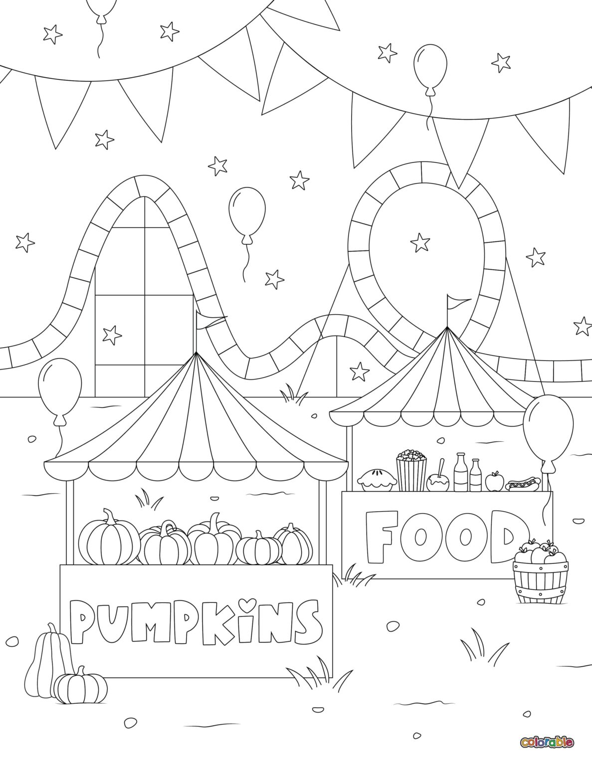 Fall Coloring Pages - 50 Free Pages | Colorable
