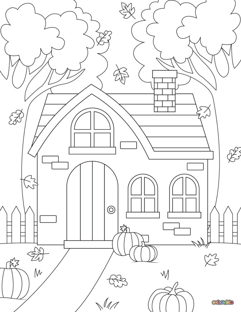 Fall Coloring Pages - 50 Free Pages | Colorable