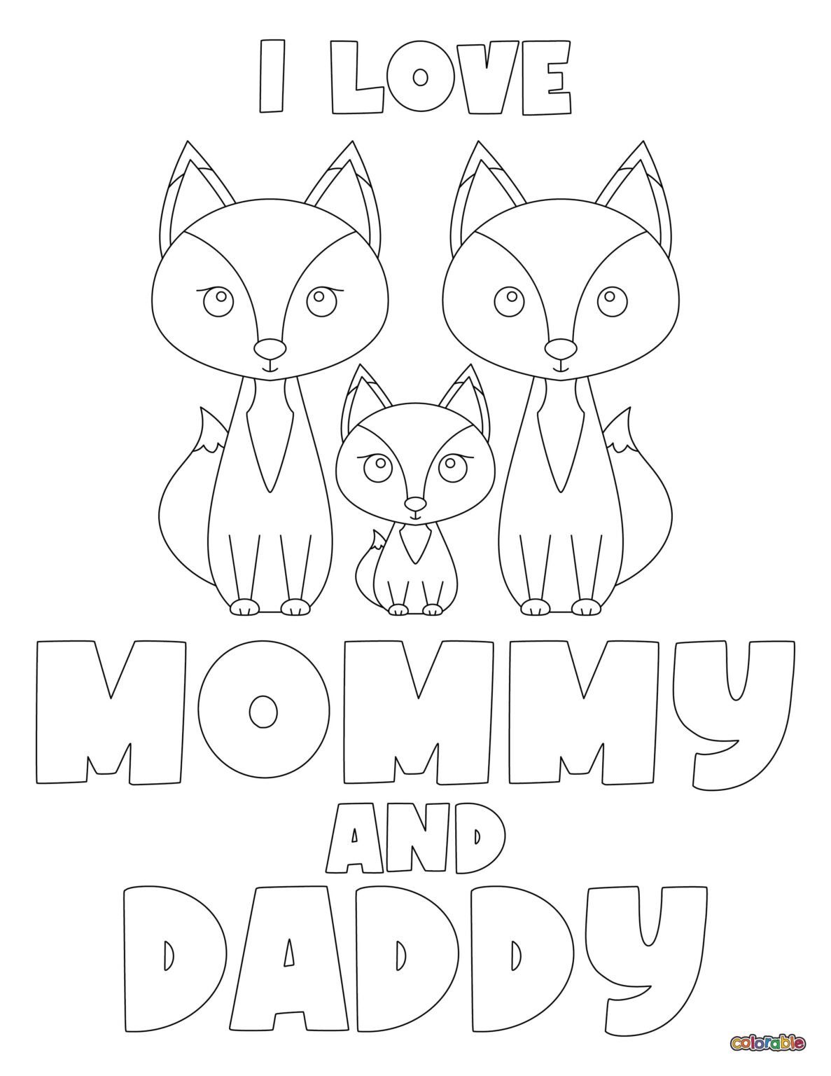 I Love You Mom Coloring Pages - 20 Free Pages | Colorable