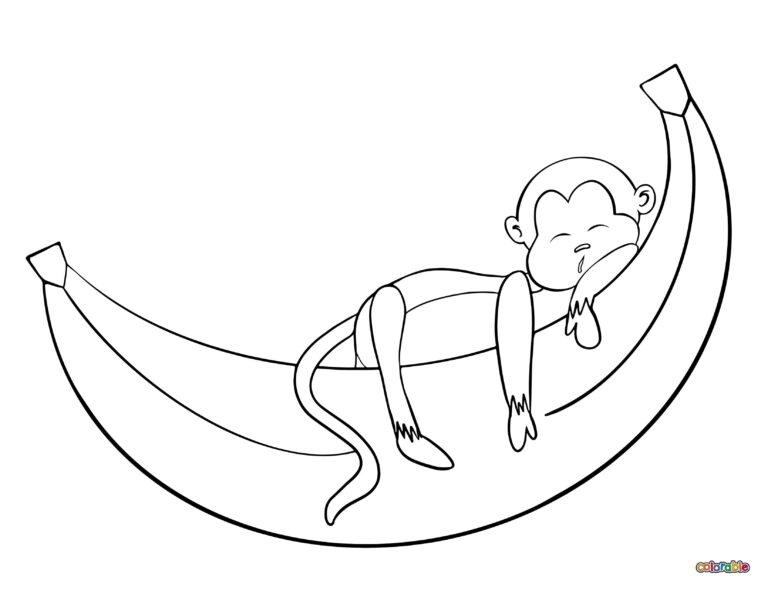 Monkey Coloring Pages - 30 Free Pages | Colorable
