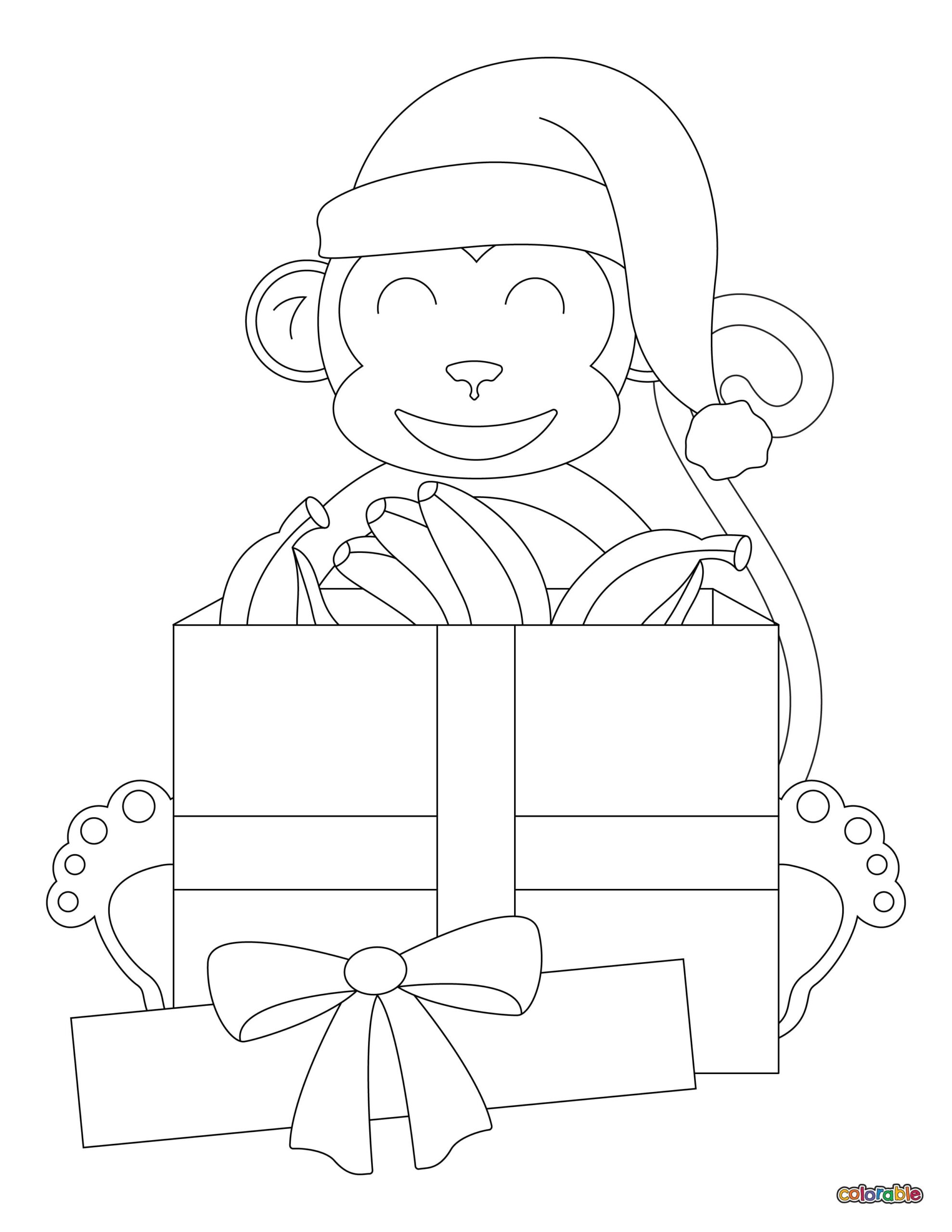 Monkey Coloring Pages - 30 Free Pages | Colorable