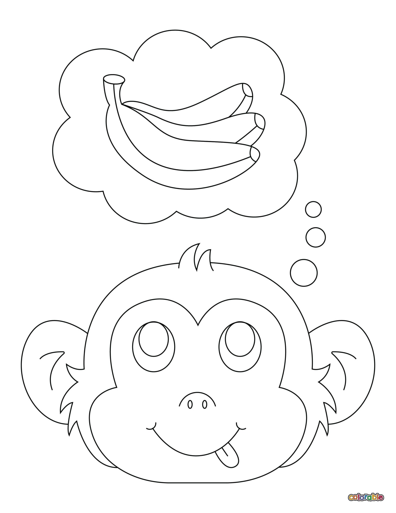 Monkey Coloring Pages - 30 Free Pages | Colorable