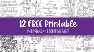 Bible Verse Coloring Pages - 100s of Free Pages | Colorable