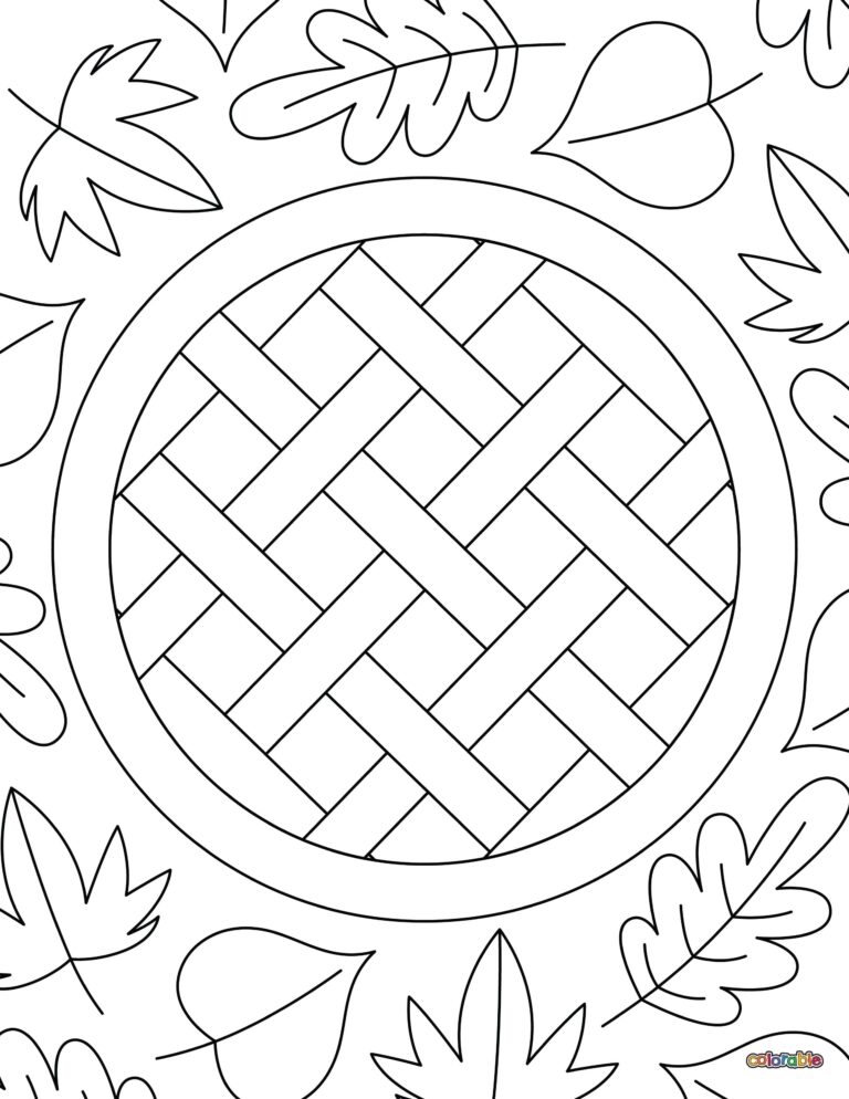 Pie Coloring Pages - 30 Free Pages | Colorable
