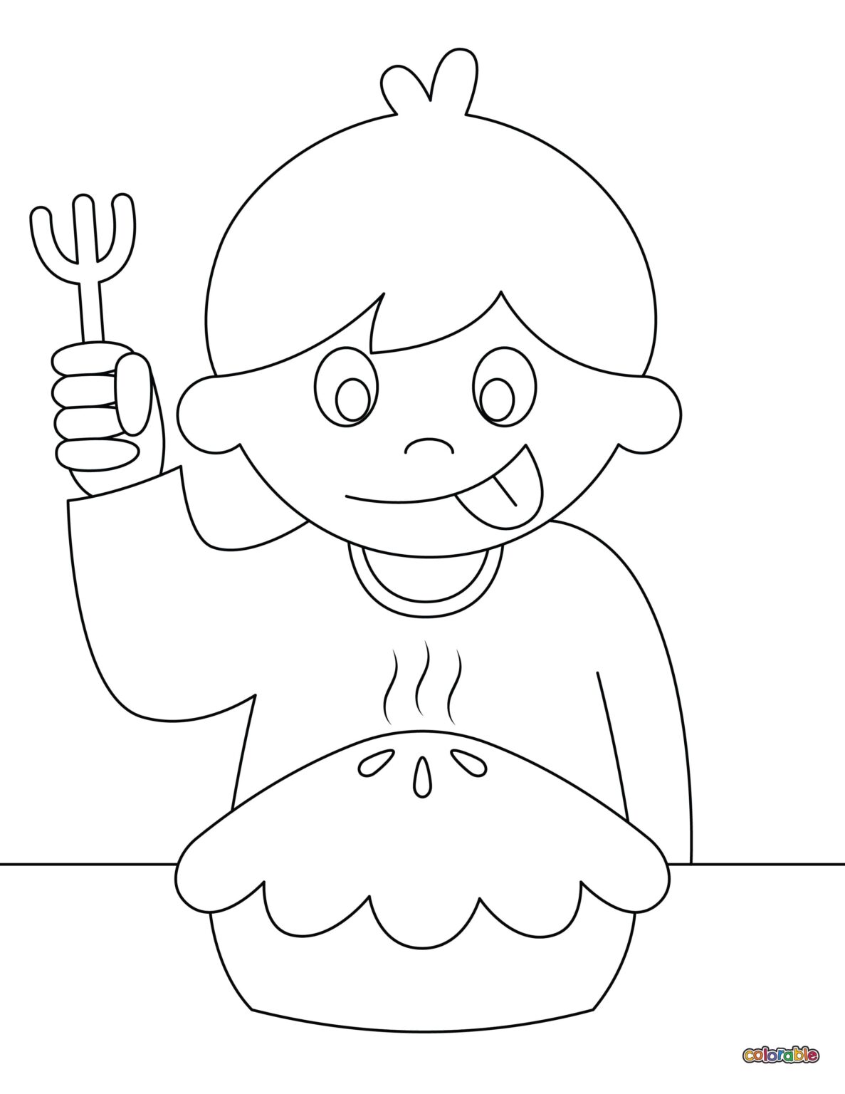 Pie Coloring Pages - 30 Free Pages | Colorable