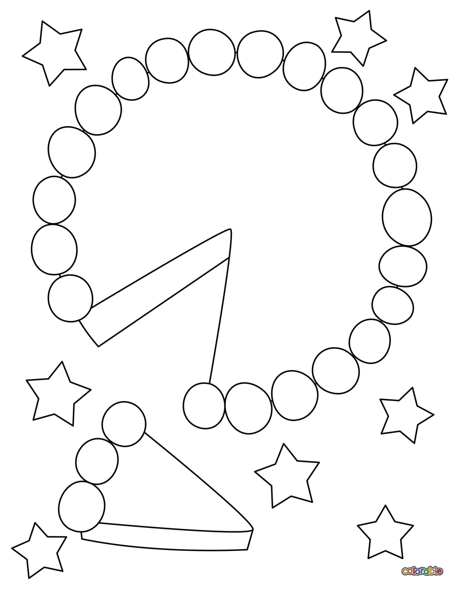 Pie Coloring Pages - 30 Free Pages | Colorable
