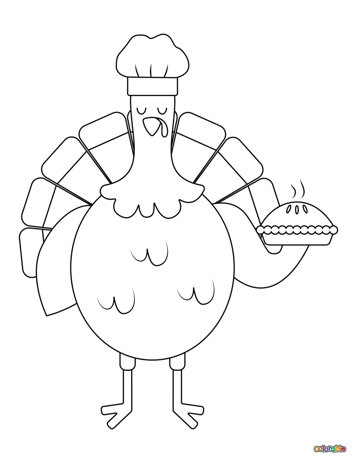 Pie Coloring Pages - 30 Free Pages | Colorable