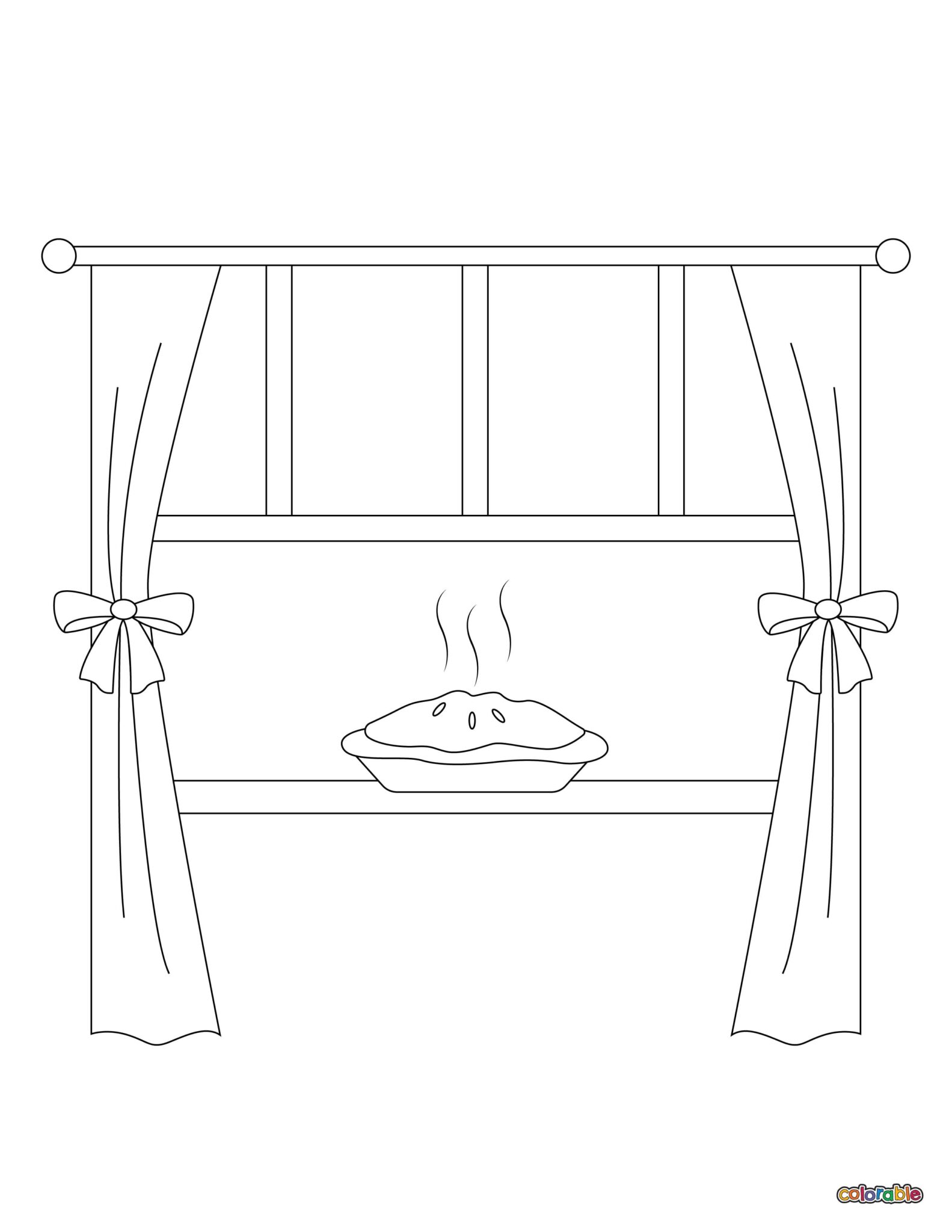 Pie Coloring Pages - 30 Free Pages | Colorable