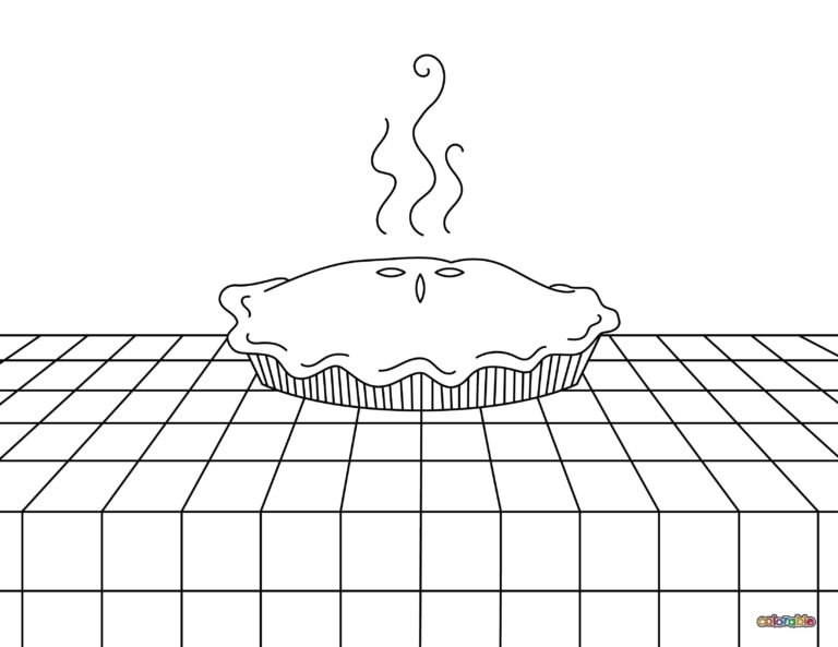Pie Coloring Pages - 30 Free Pages | Colorable