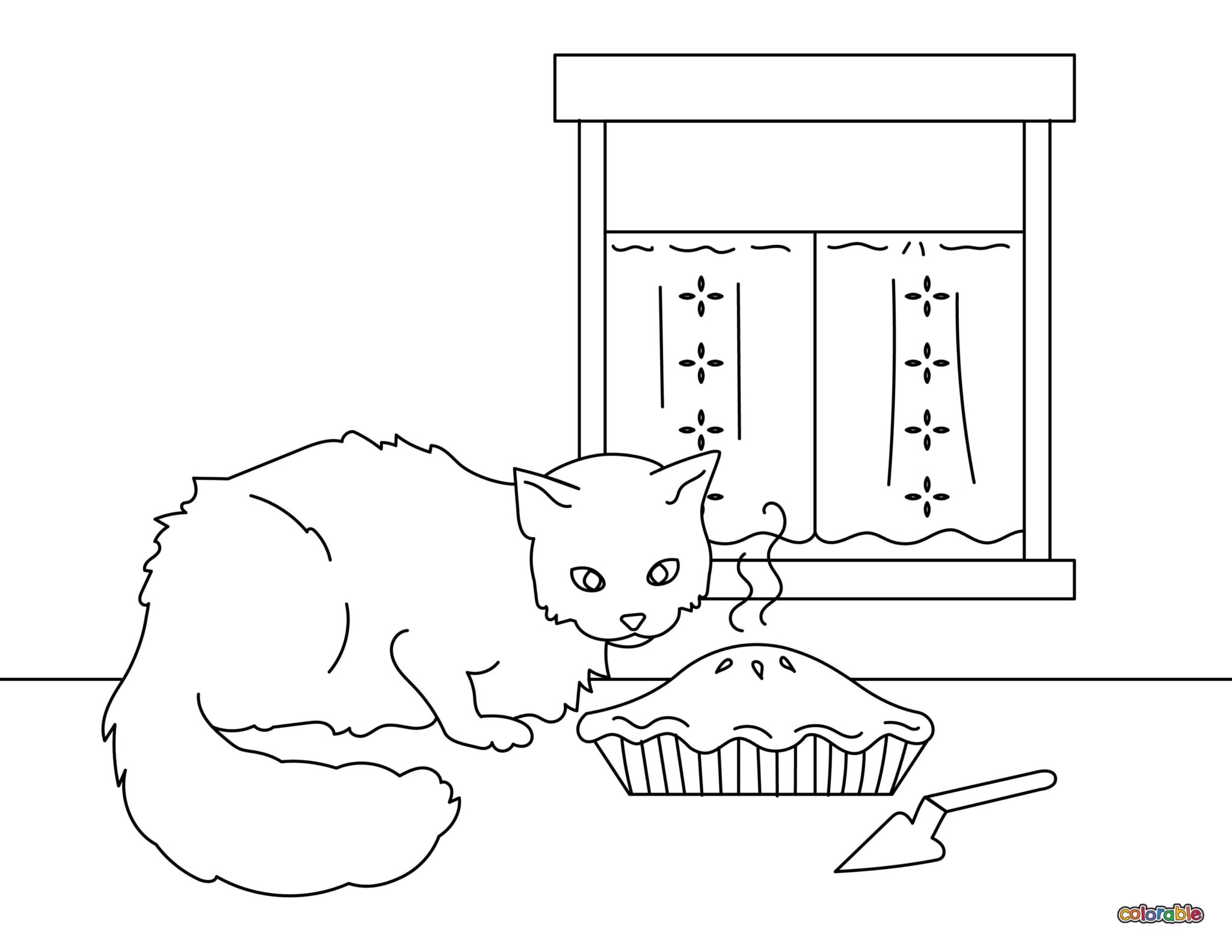 Pie Coloring Pages - 30 Free Pages | Colorable