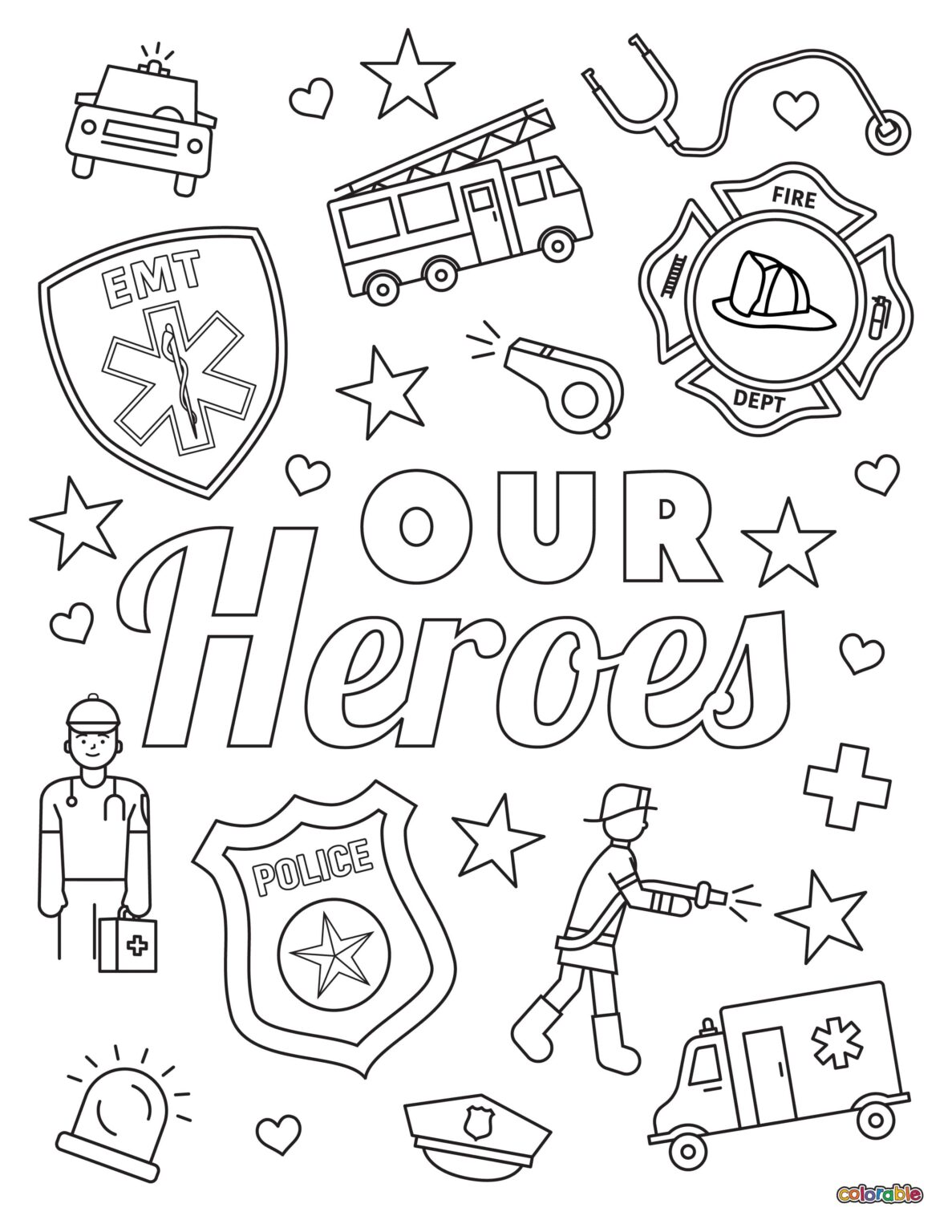 9/11 Coloring Pages - 25 Free Pages | Colorable