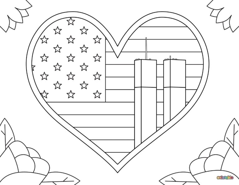 9/11 Coloring Pages - 25 Free Pages | Colorable
